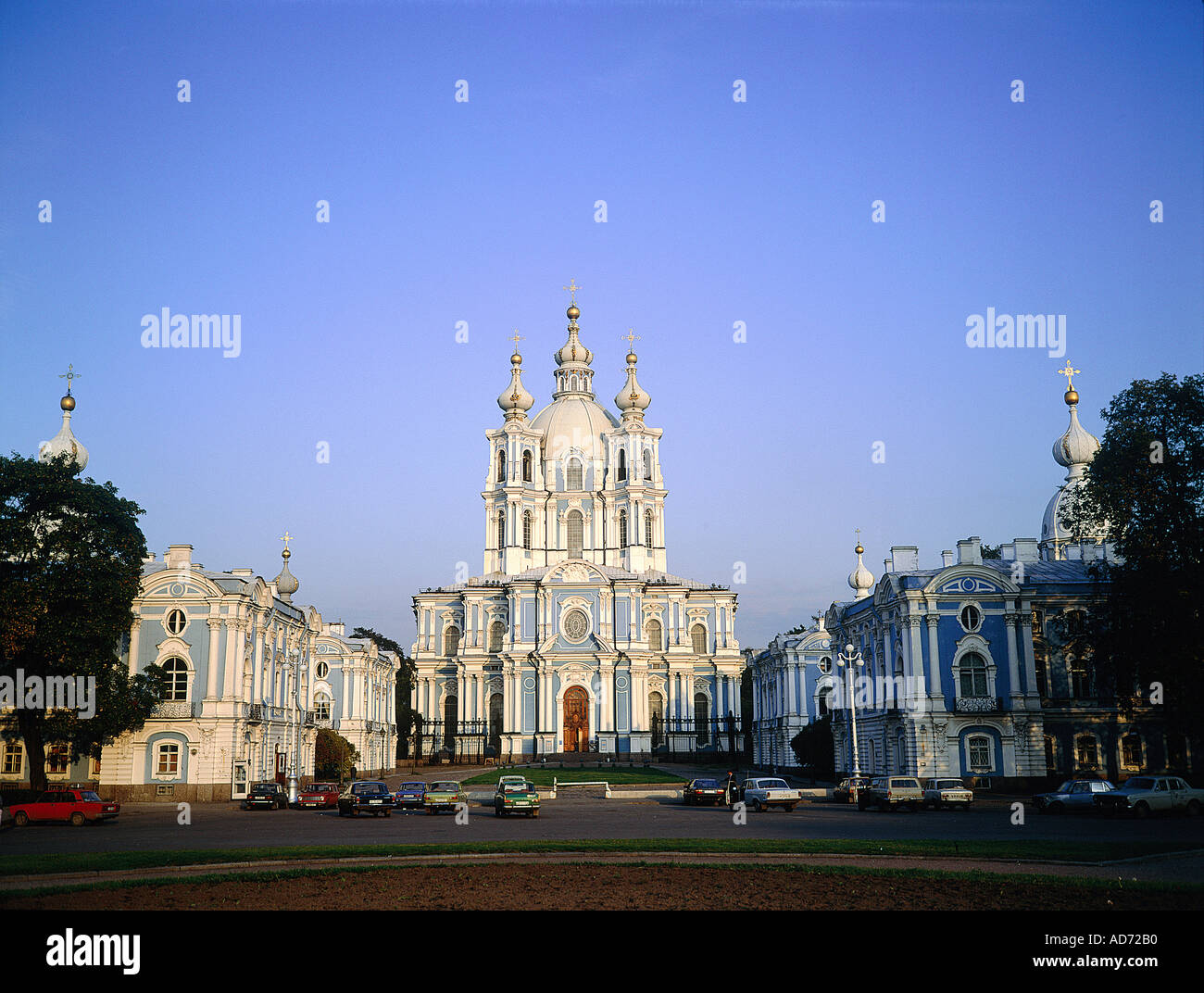 RUSSIA ST PETERSBURG SMOLNY BAROQUE MONASTERY BUILT BY ARCHITECT ...