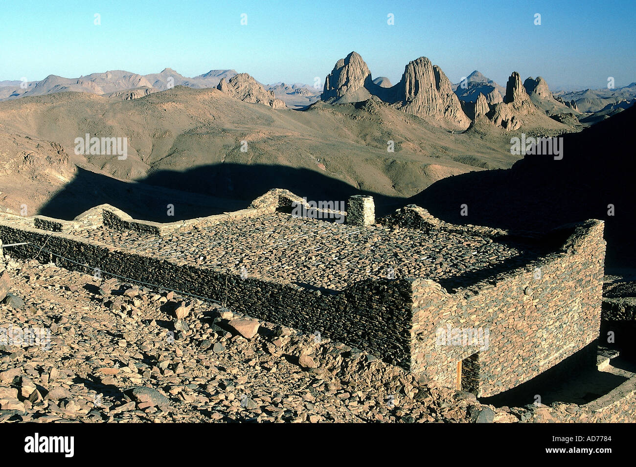 ALGERIA SAHARA HOGGAR ATAKOR MOUNTAINS VIEW FROM CHARLES DE FOUCAULT ...