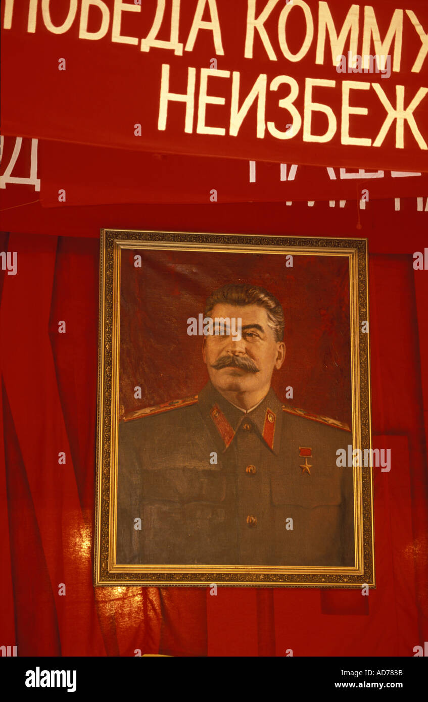 RUSSIA SAINT PETERSBURG KCHESSINSKAIA MUSEUM STALIN POSTER Stock Photo ...