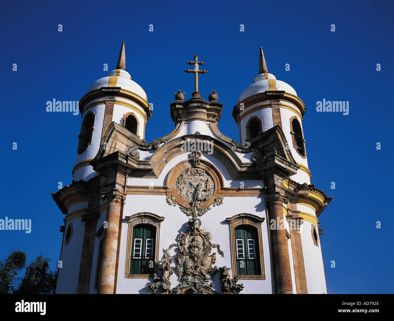 BRAZIL MINAS GERAIS OURO PRETO COLONIAL CITY OUR LADY OF CARMO COLONIAL ...