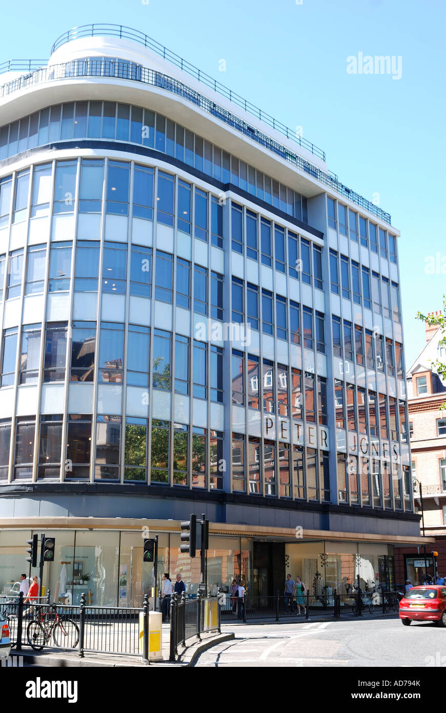 EXTERIOR OF PETER JONES DEPARTMENT STORE SLOANE SQUARE CHELSEA LONDON ...