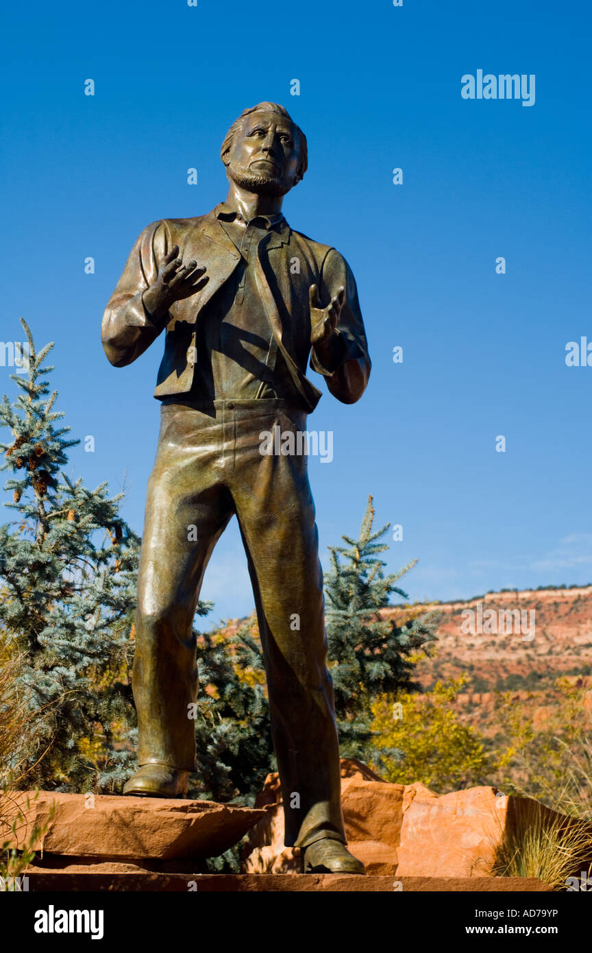 Bronze Statue of Mormon Pioneer settler Levi Stewart Levi Stewart ...