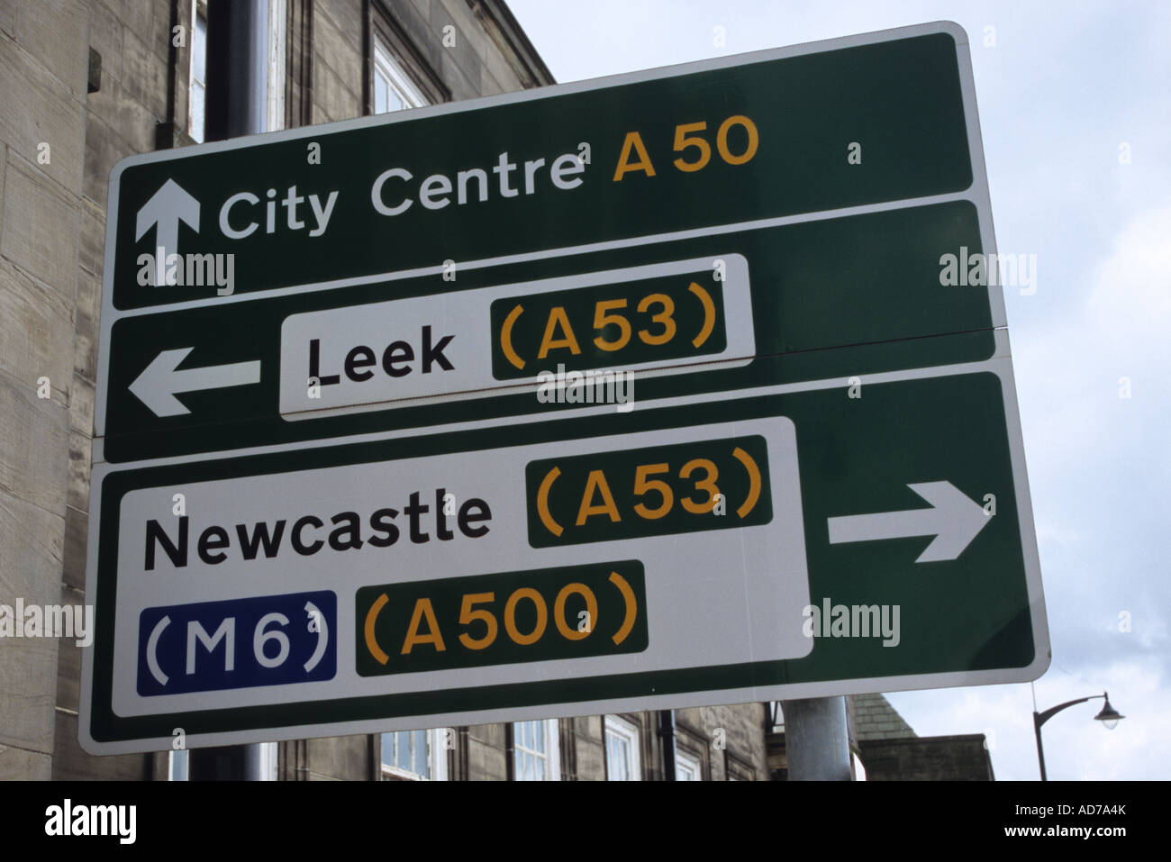 Stoke on trent road sign hi-res stock photography and images - Alamy