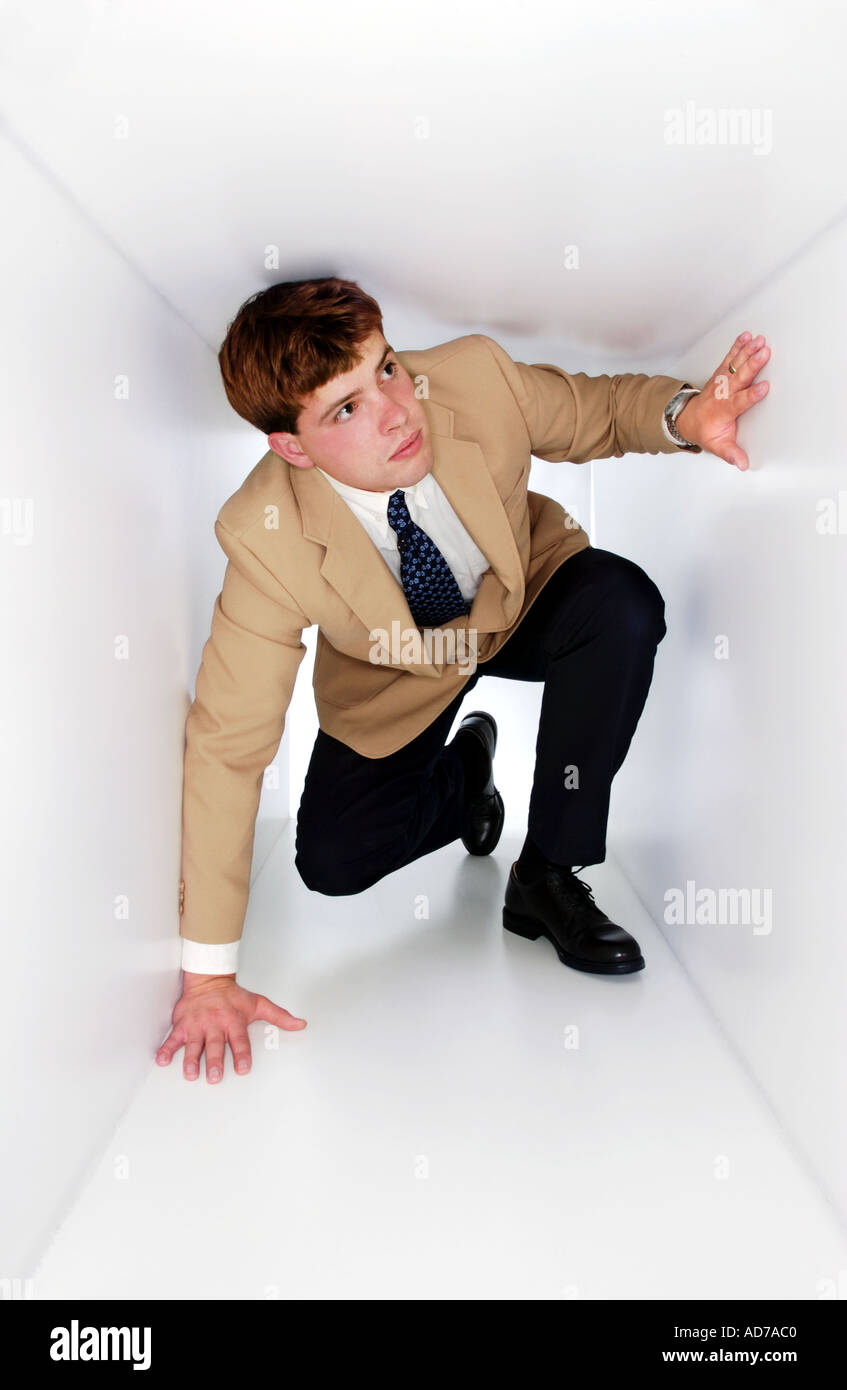 Man in box hi-res stock photography and images - Alamy