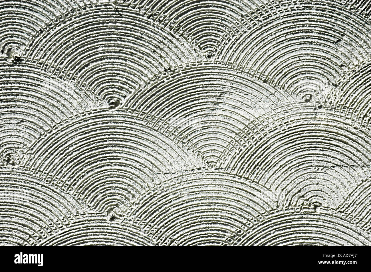 Fan structure in plaster, Spain Stock Photo - Alamy