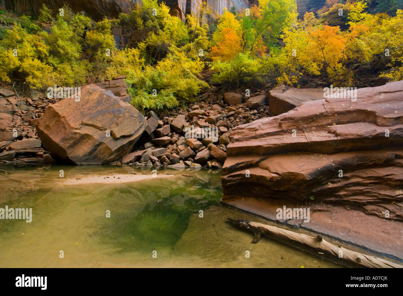 Upper Emerald Pool Emerald Pools Trail Zion Canyon Zion National Park Utah Stock Photo - Alamy
