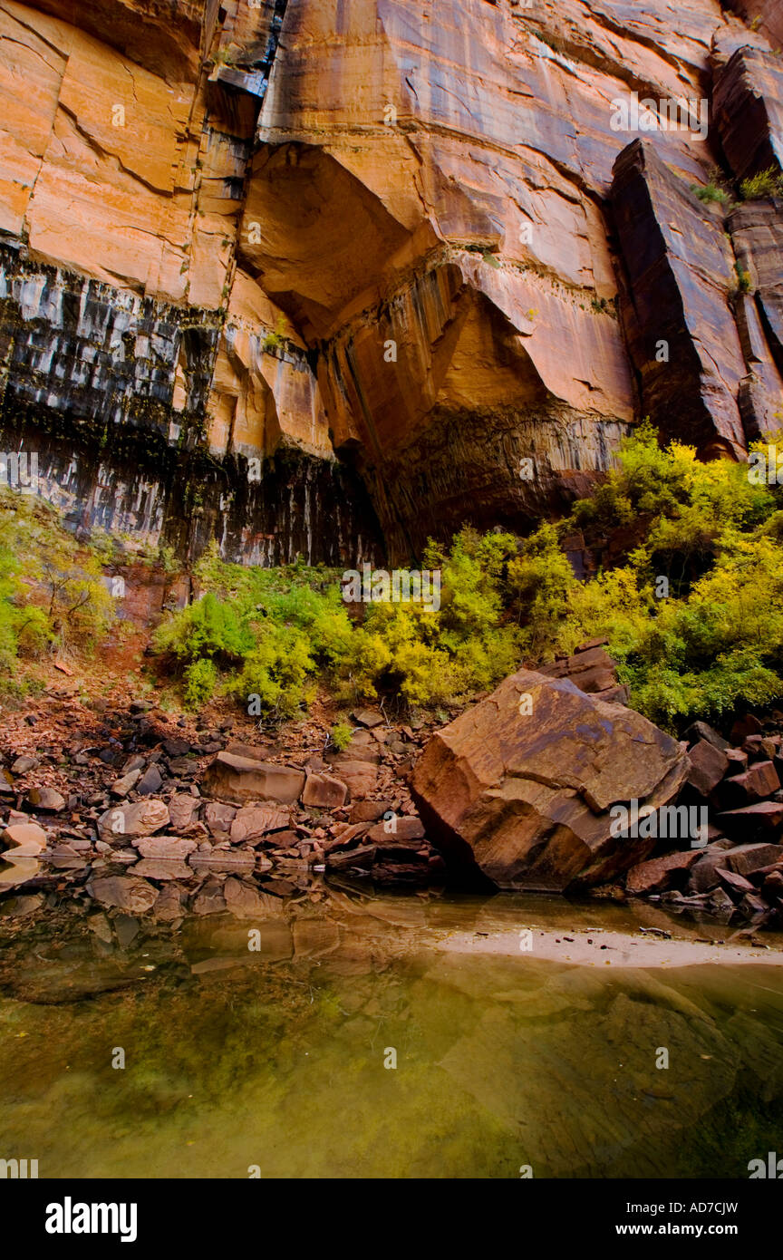 Upper Emerald Pool Emerald Pools Trail Zion Canyon Zion National Park Utah Stock Photo - Alamy
