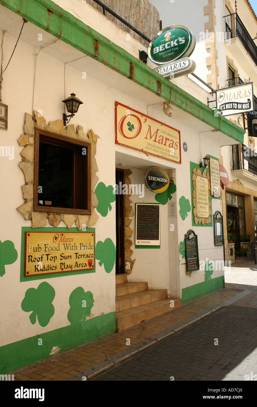British cafe benidorm spain hi-res stock photography and images - Alamy