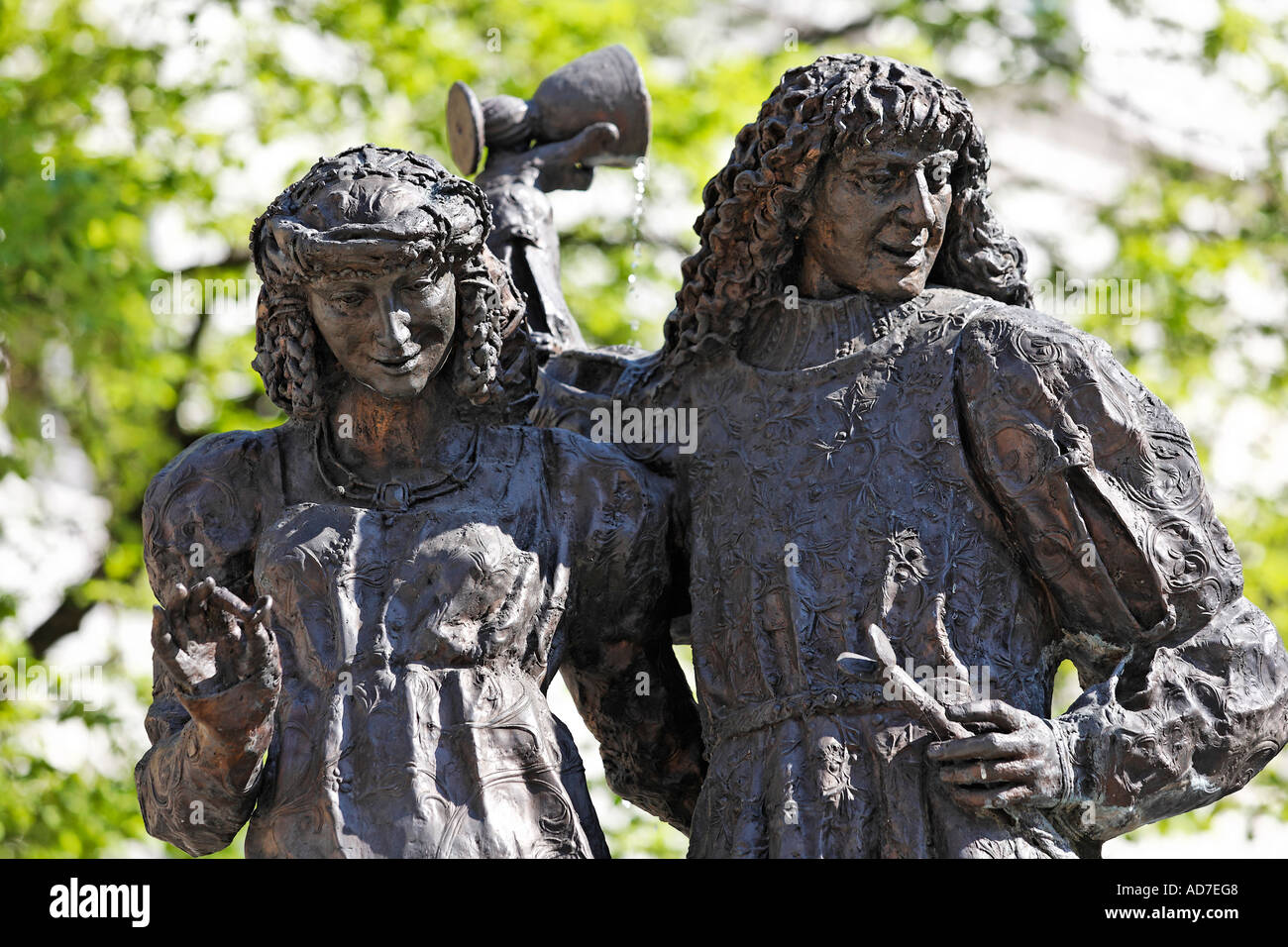 Amberg Hochzeitsbrunnen wedding fountain Upper Palatinate Bavaria ...