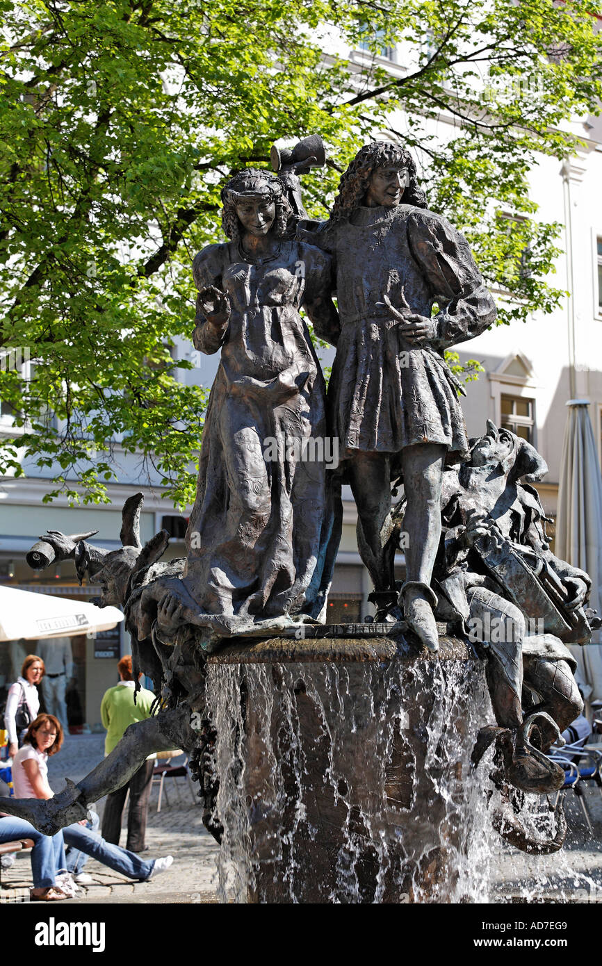 Amberg Hochzeitsbrunnen wedding fountain Upper Palatinate Bavaria ...