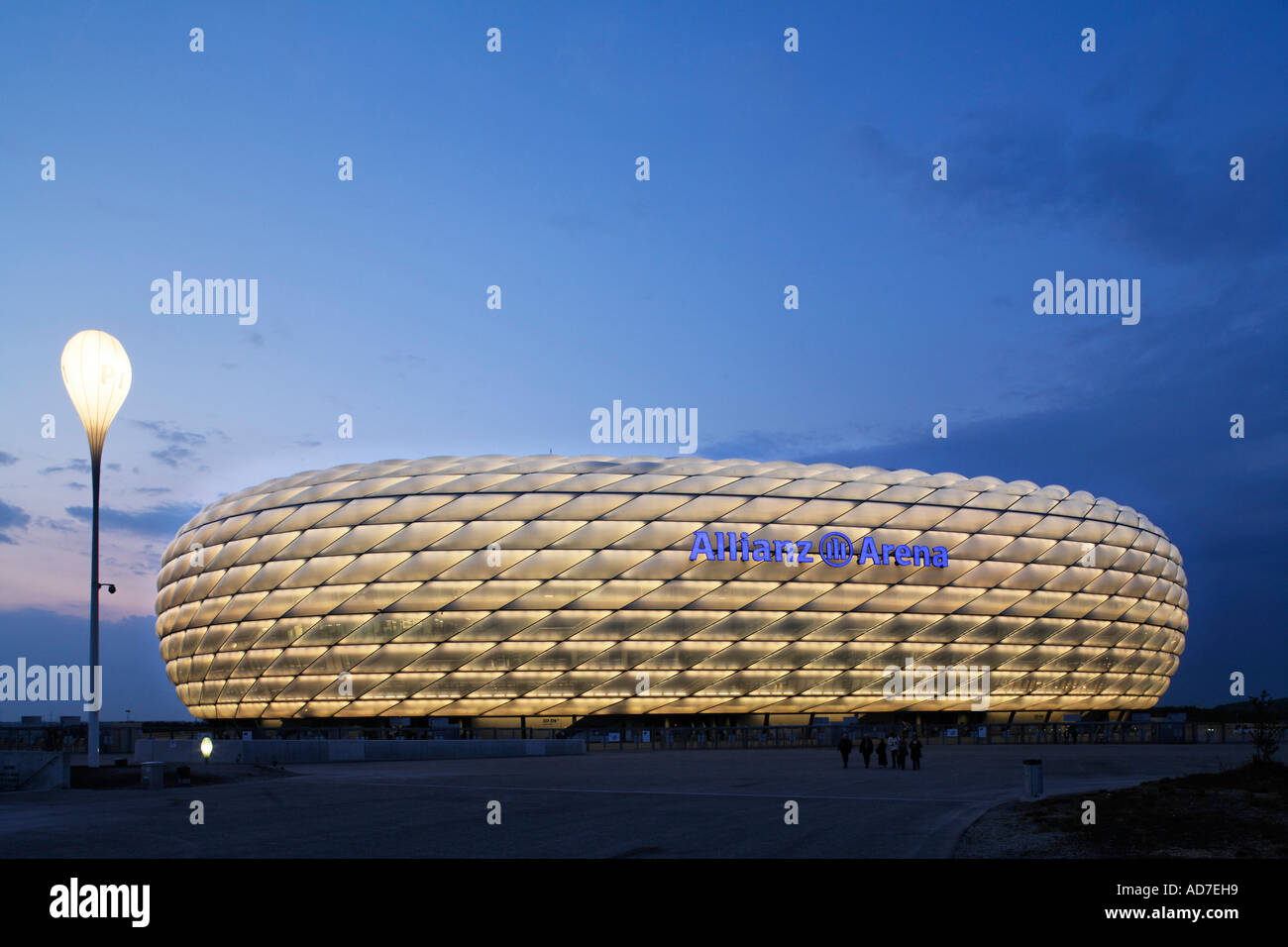 Allianz Arena soccer stadium in Munich Upper Bavaria Germany Stock ...