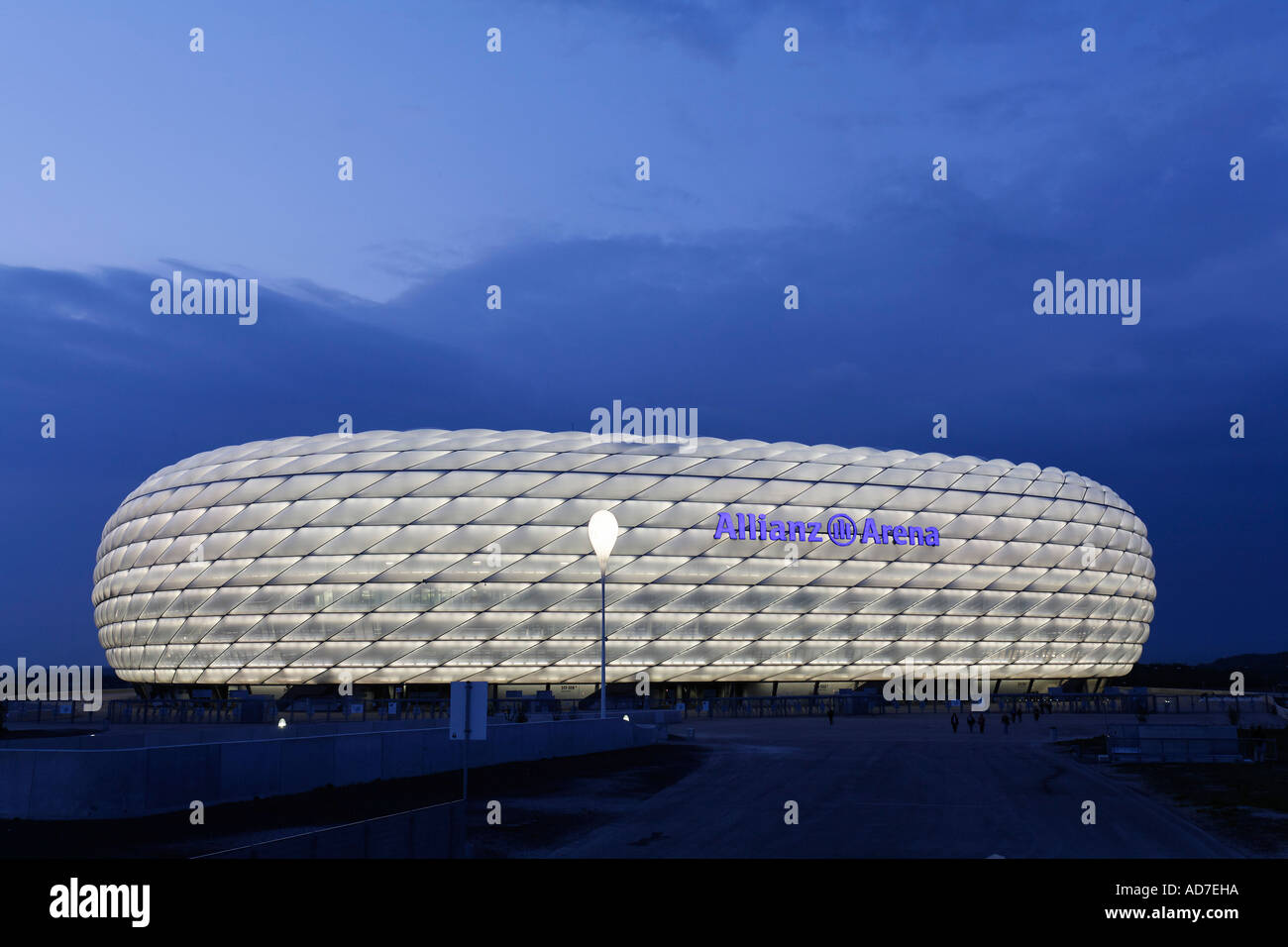 Allianz Arena soccer stadium in Munich Upper Bavaria Germany Stock ...