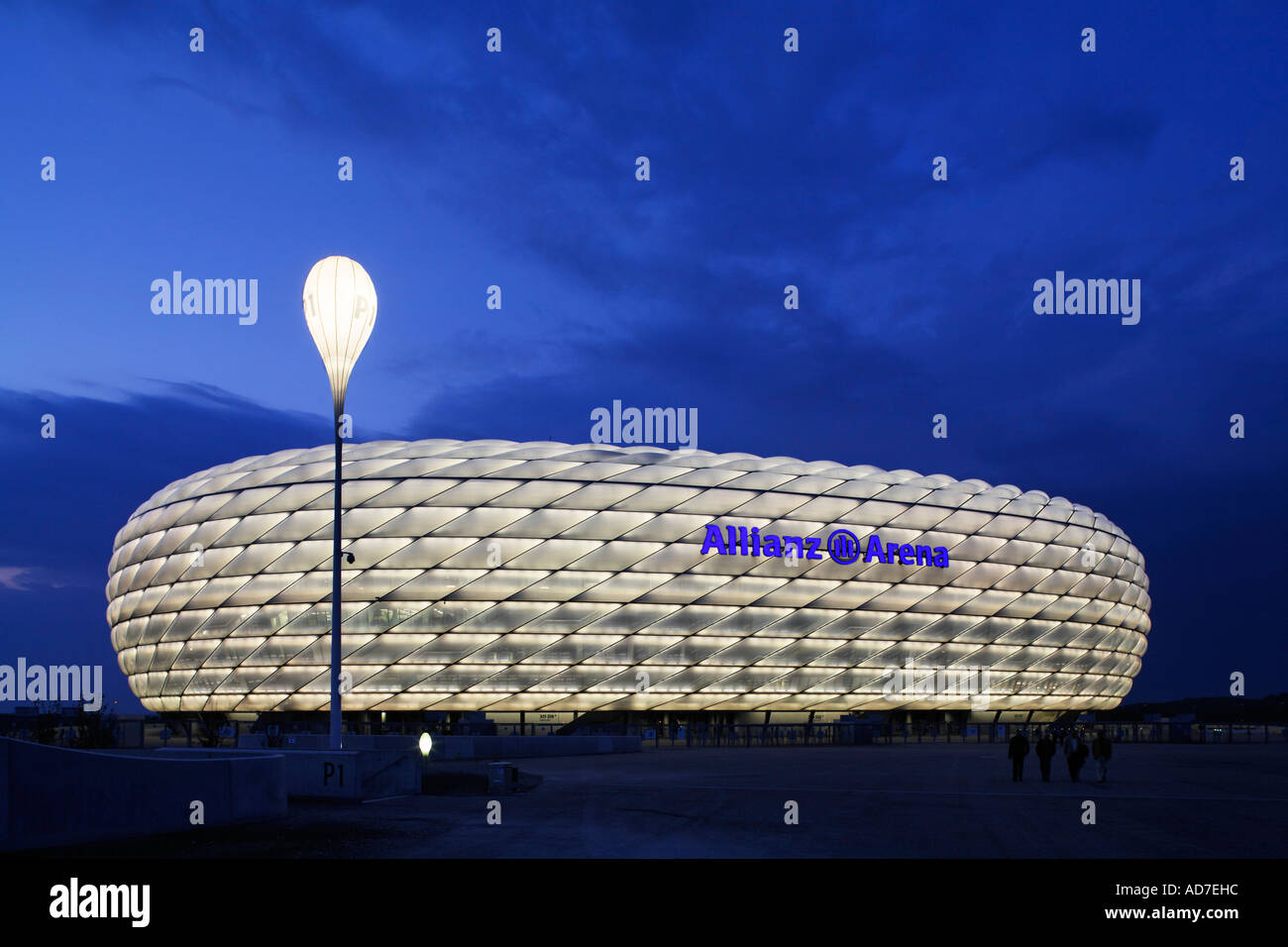 Allianz Arena soccer stadium in Munich Upper Bavaria Germany Stock ...