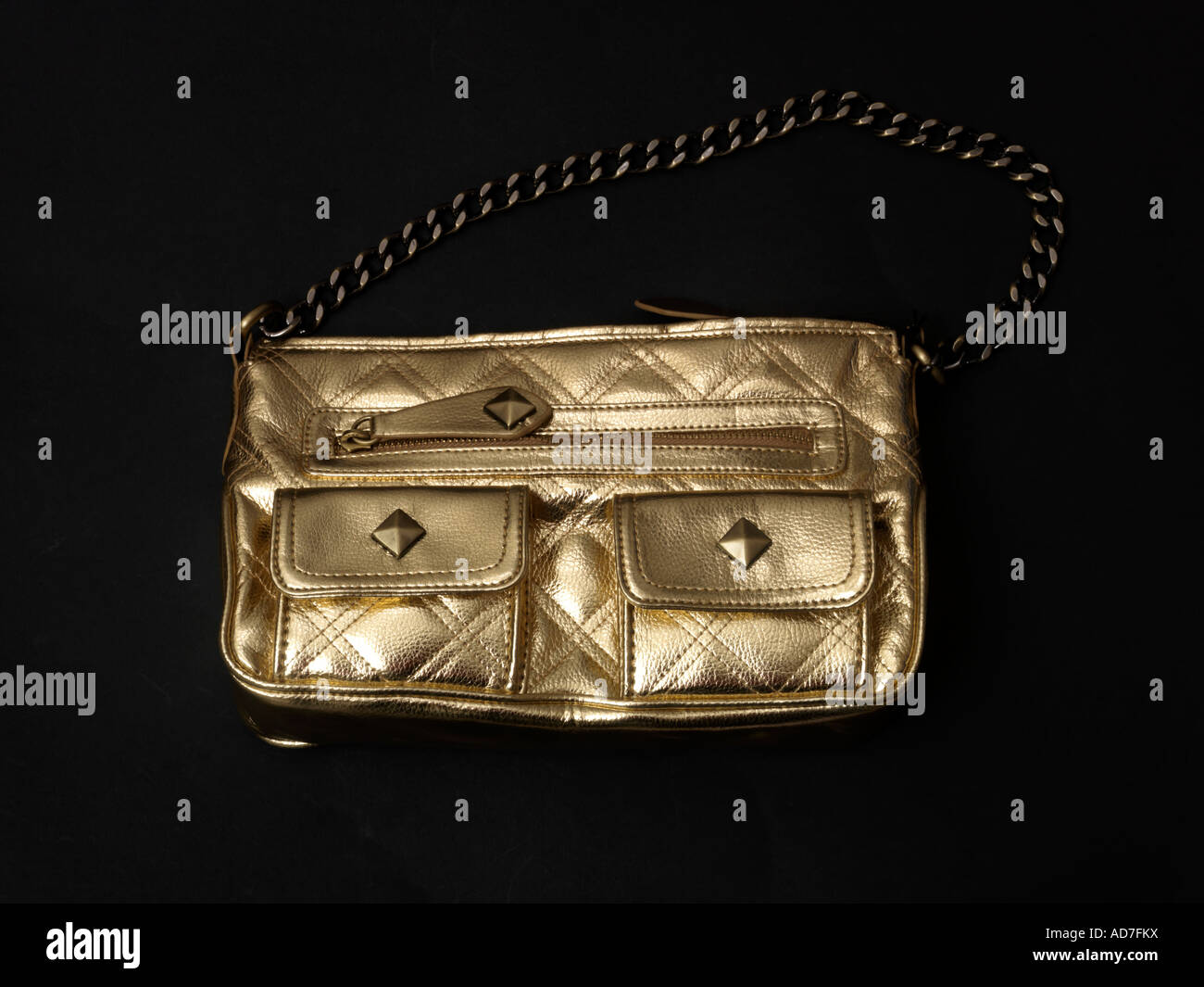 Gold metallic bag hi-res stock photography and images - Alamy