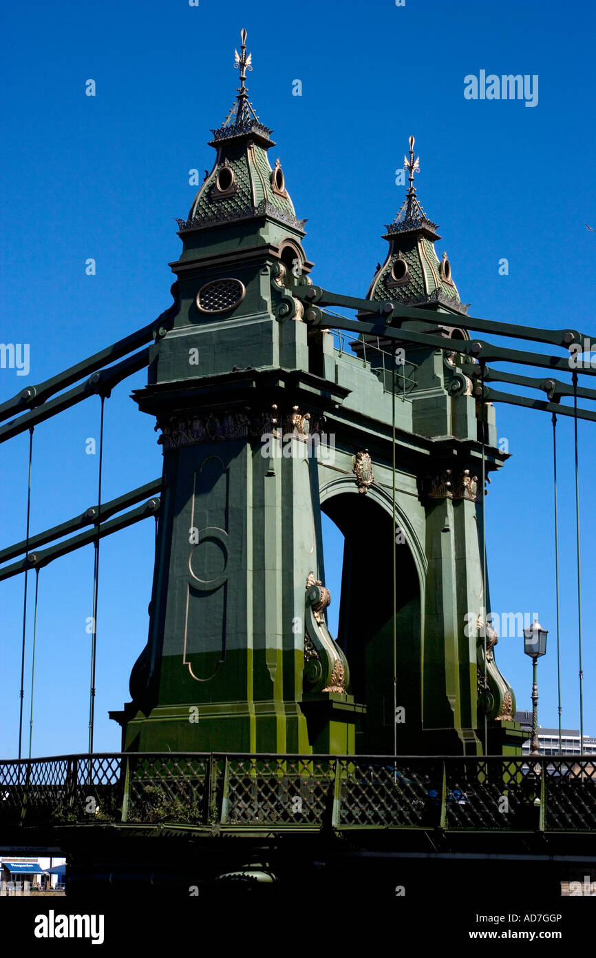 Hammersmith Bridge London England Stock Photo - Alamy