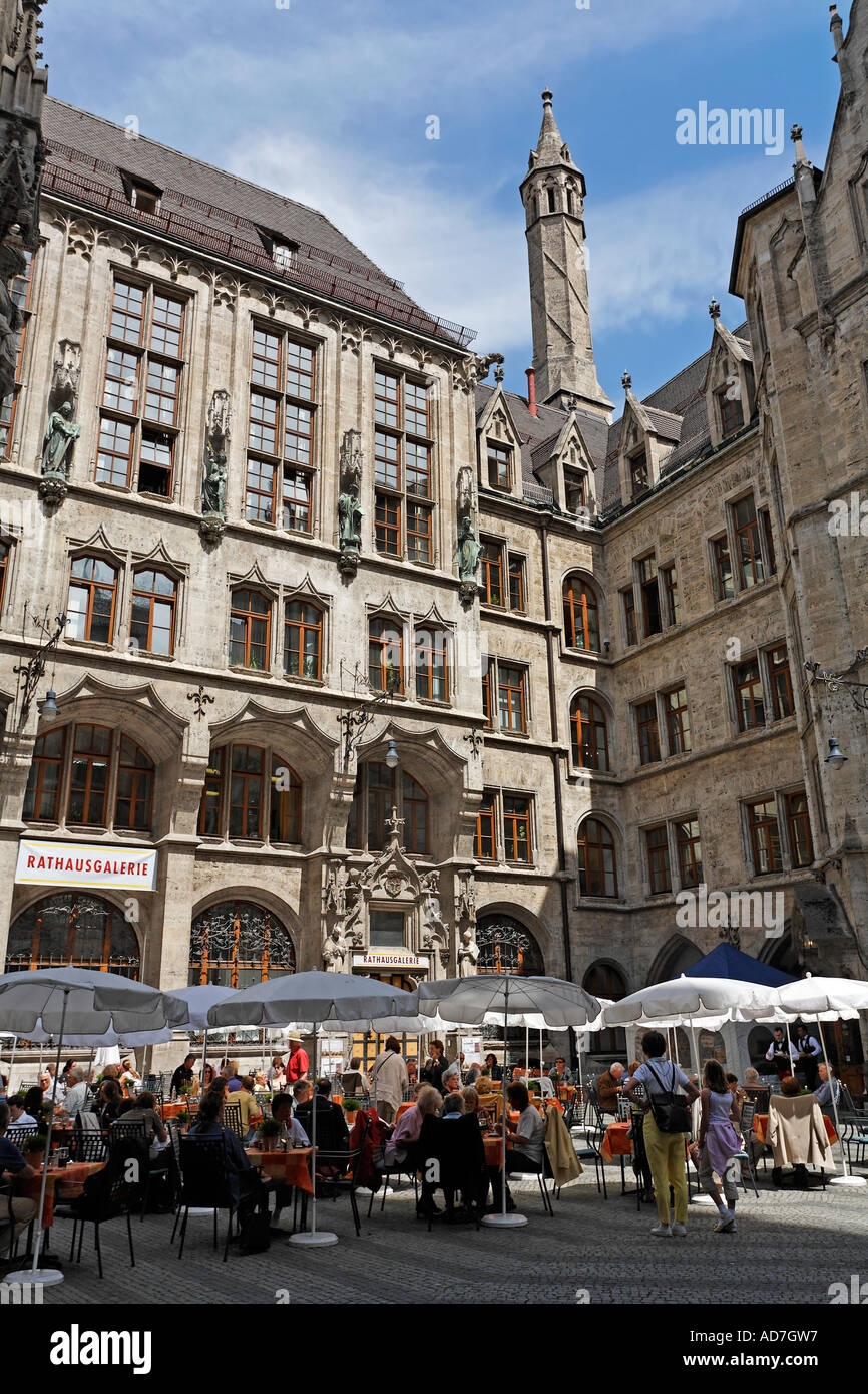 City Hall Patio Munich Bavaria Germany Stock Photo - Alamy