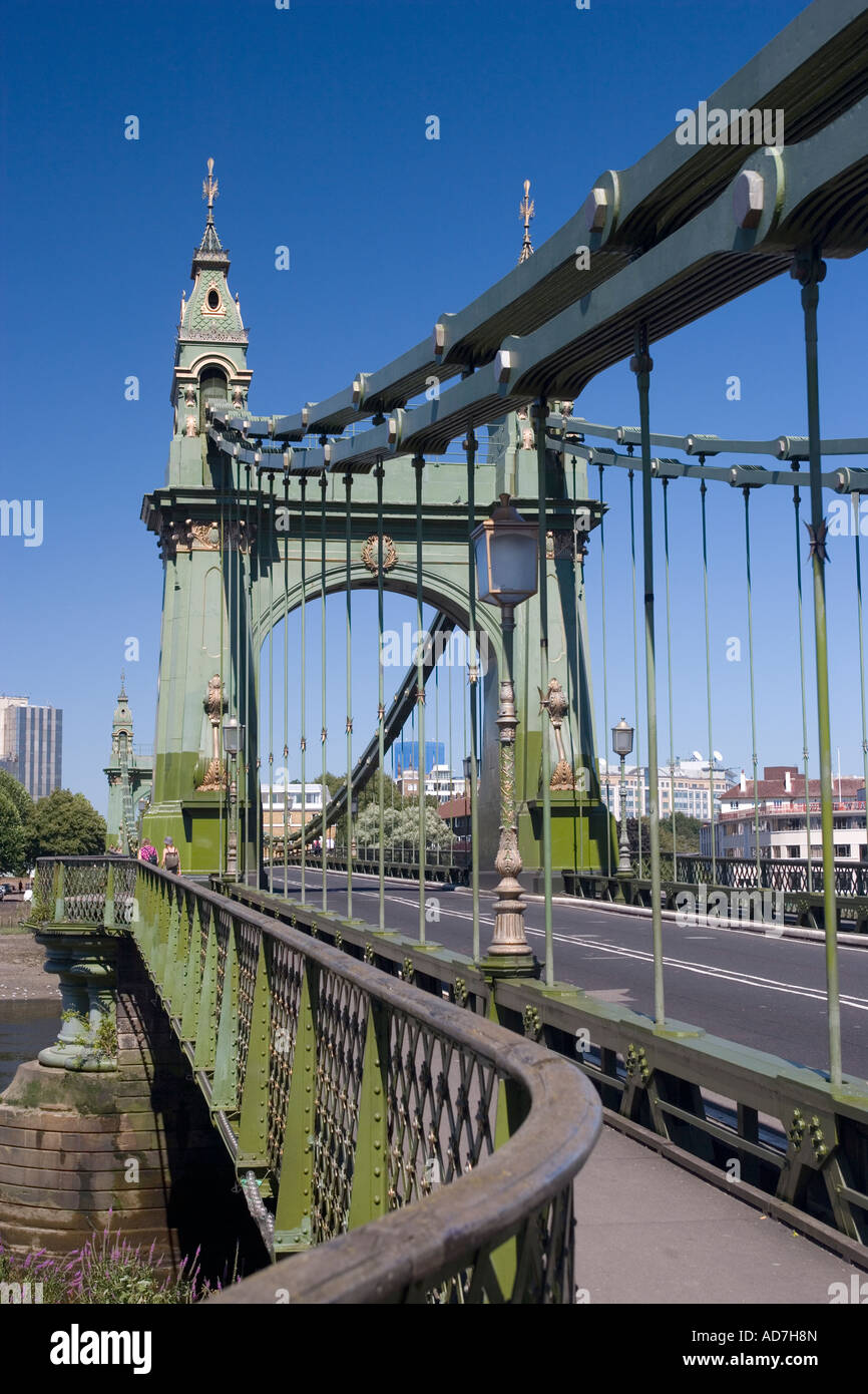 Hammersmith Bridge London England Stock Photo - Alamy