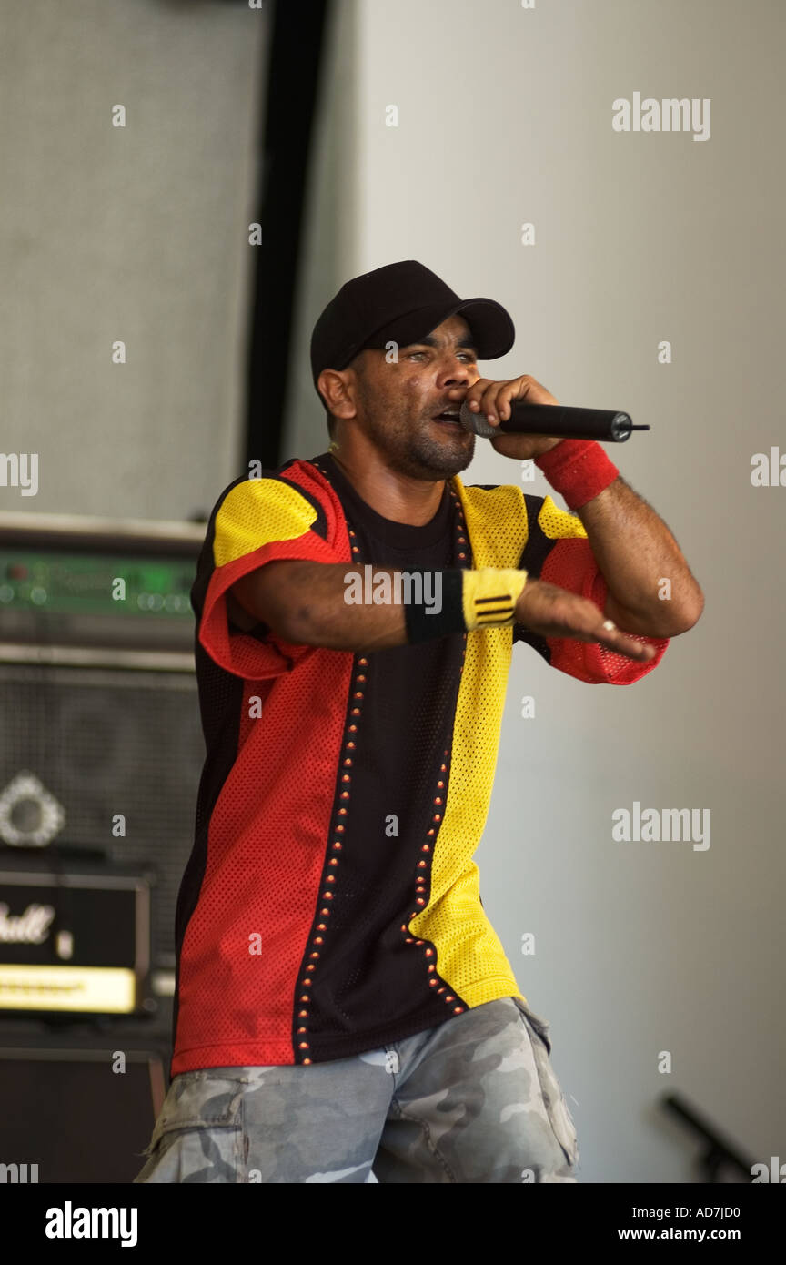 Aboriginal Rap artist Australia Dsca 5000 Stock Photo - Alamy