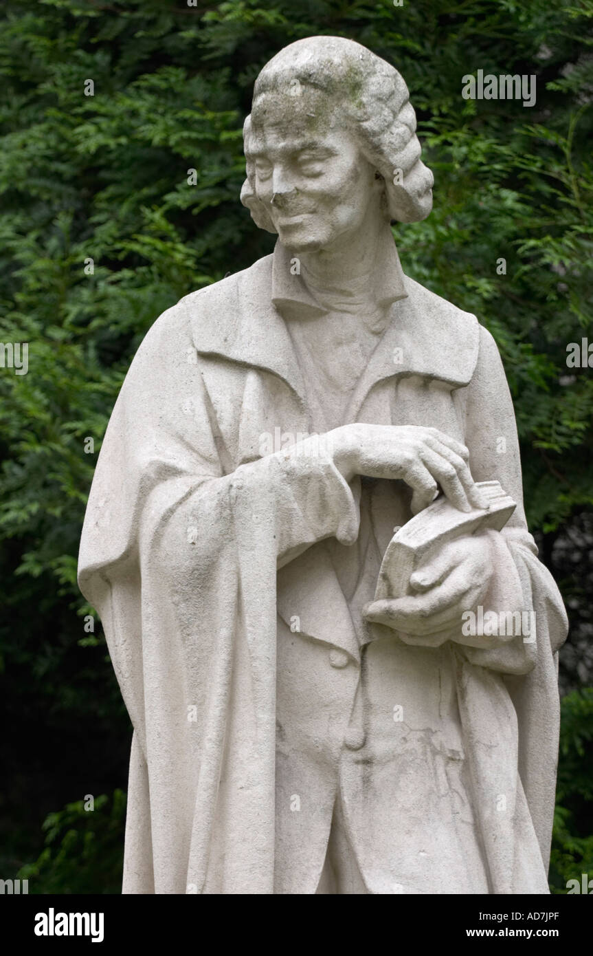 Statue of Voltaire (1694-1778) near Institut de France Paris France ...