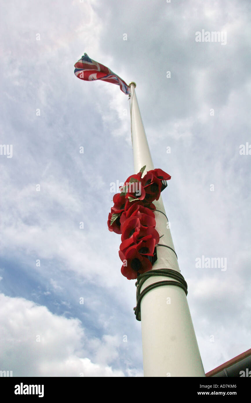 Flag Pole Flying Union Flag Stock Photo - Alamy