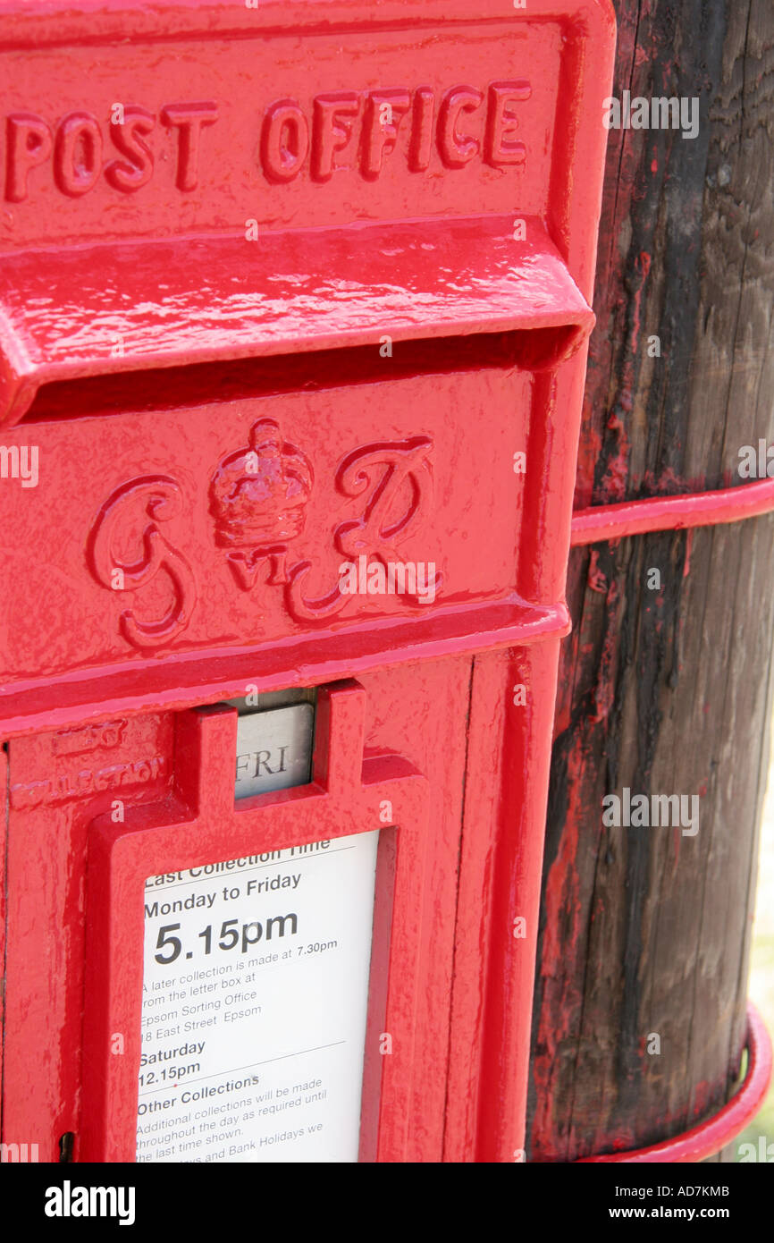 Local Village Post Box Stock Photo - Alamy
