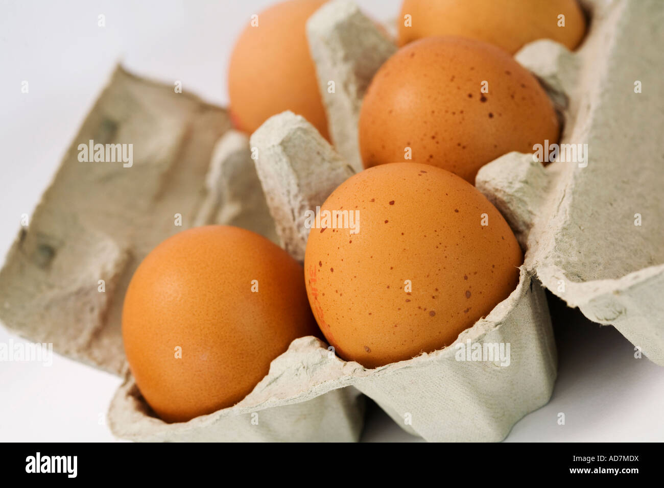 Eggs in an eggbox Stock Photo - Alamy