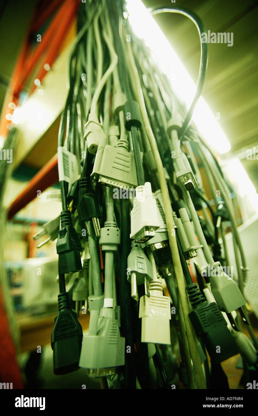 Messy Cables Inside Computer High Resolution Stock Photography and ...