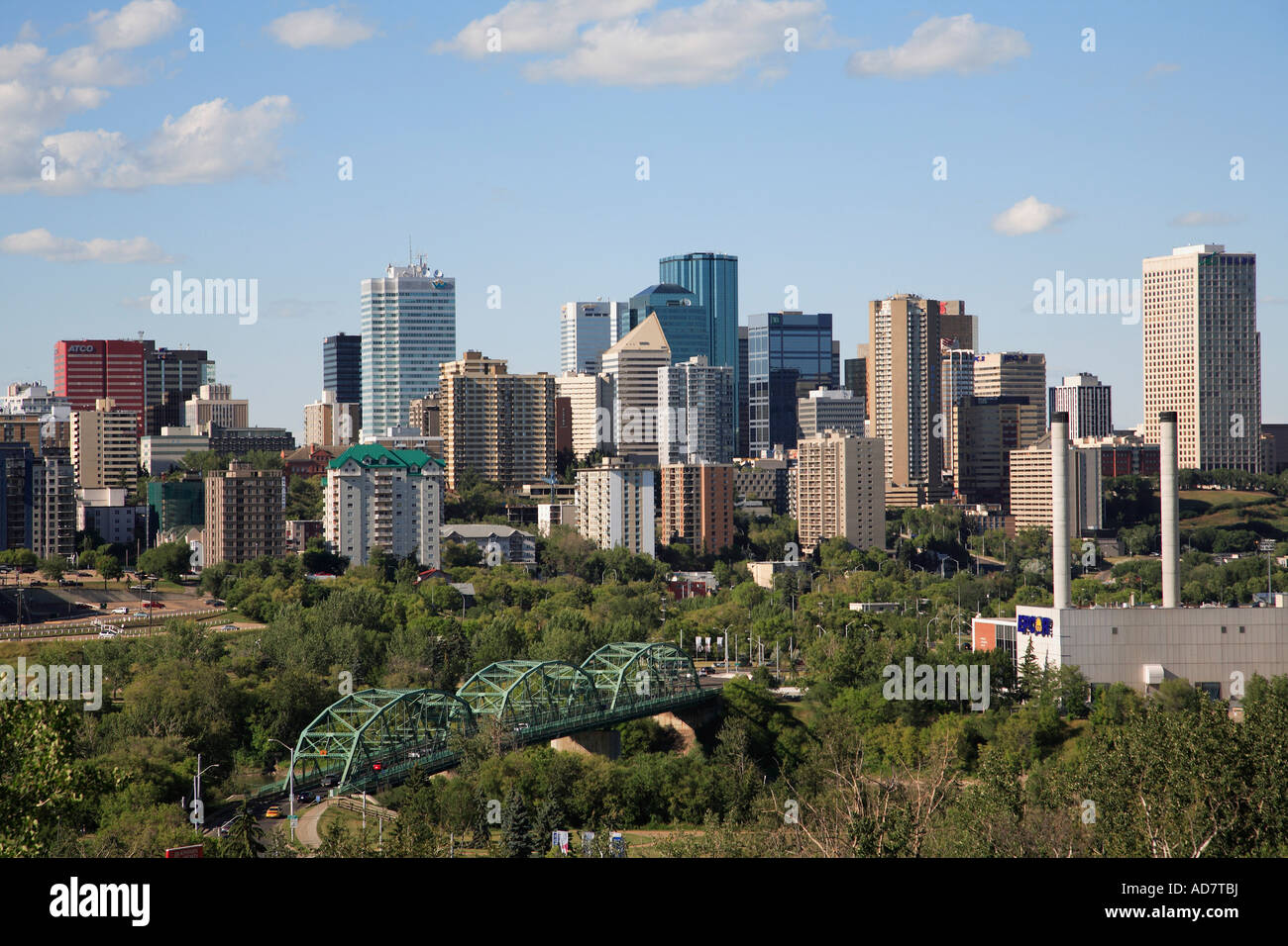 Canada Alberta Edmonton downtown skyline Stock Photo - Alamy