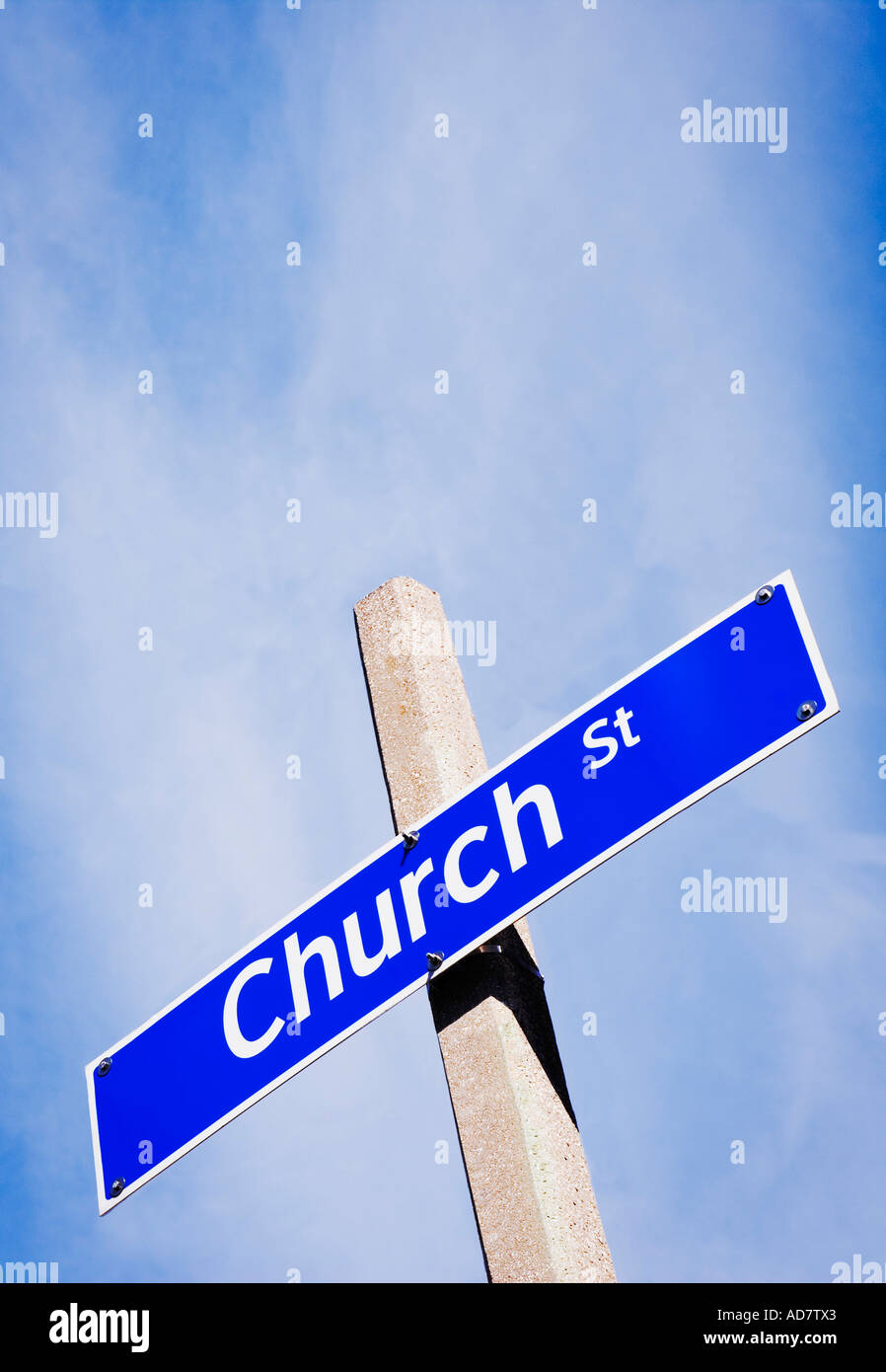 Church Street Road Sign Stock Photo - Alamy