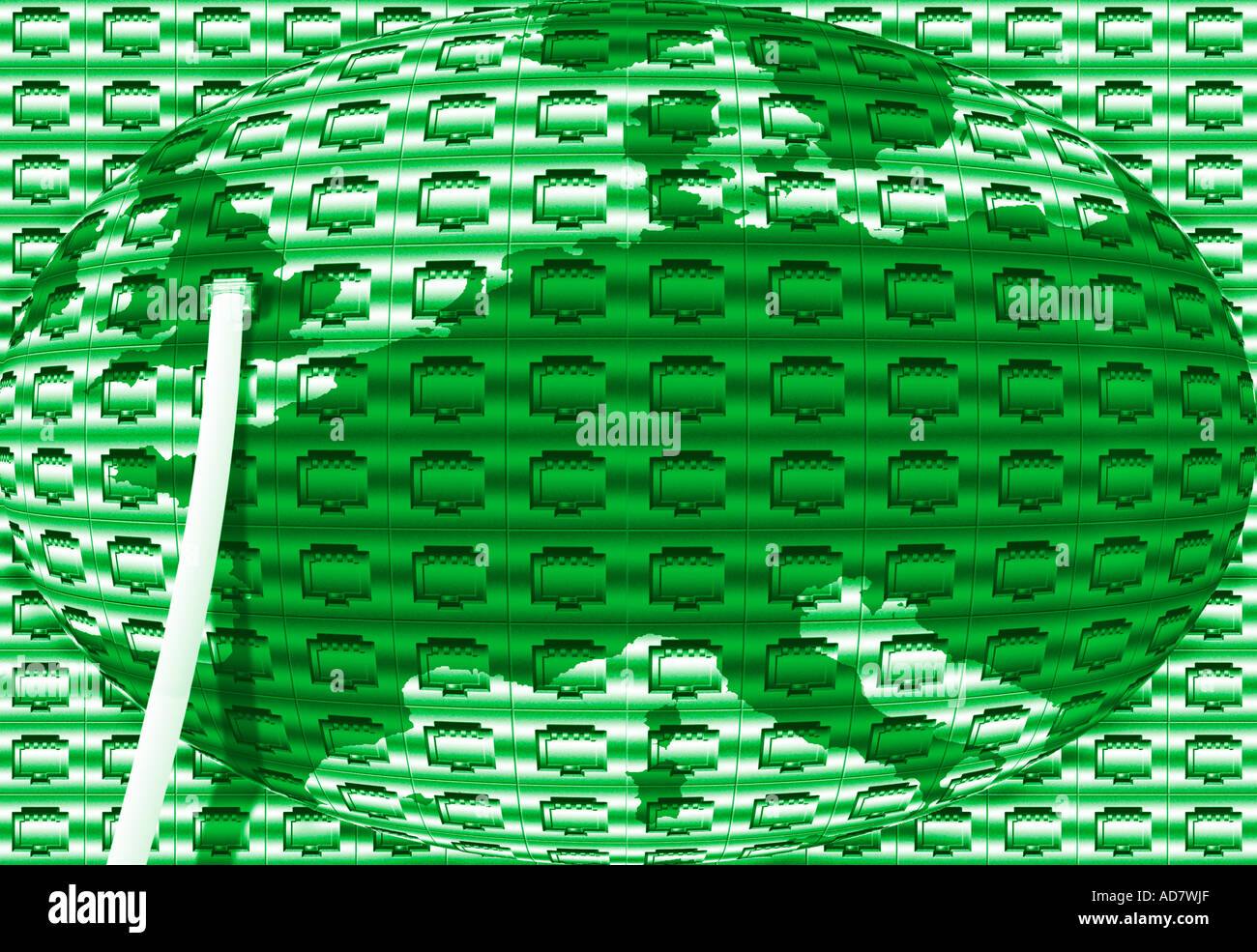 Concept image signifying communication to England Stock Photo - Alamy