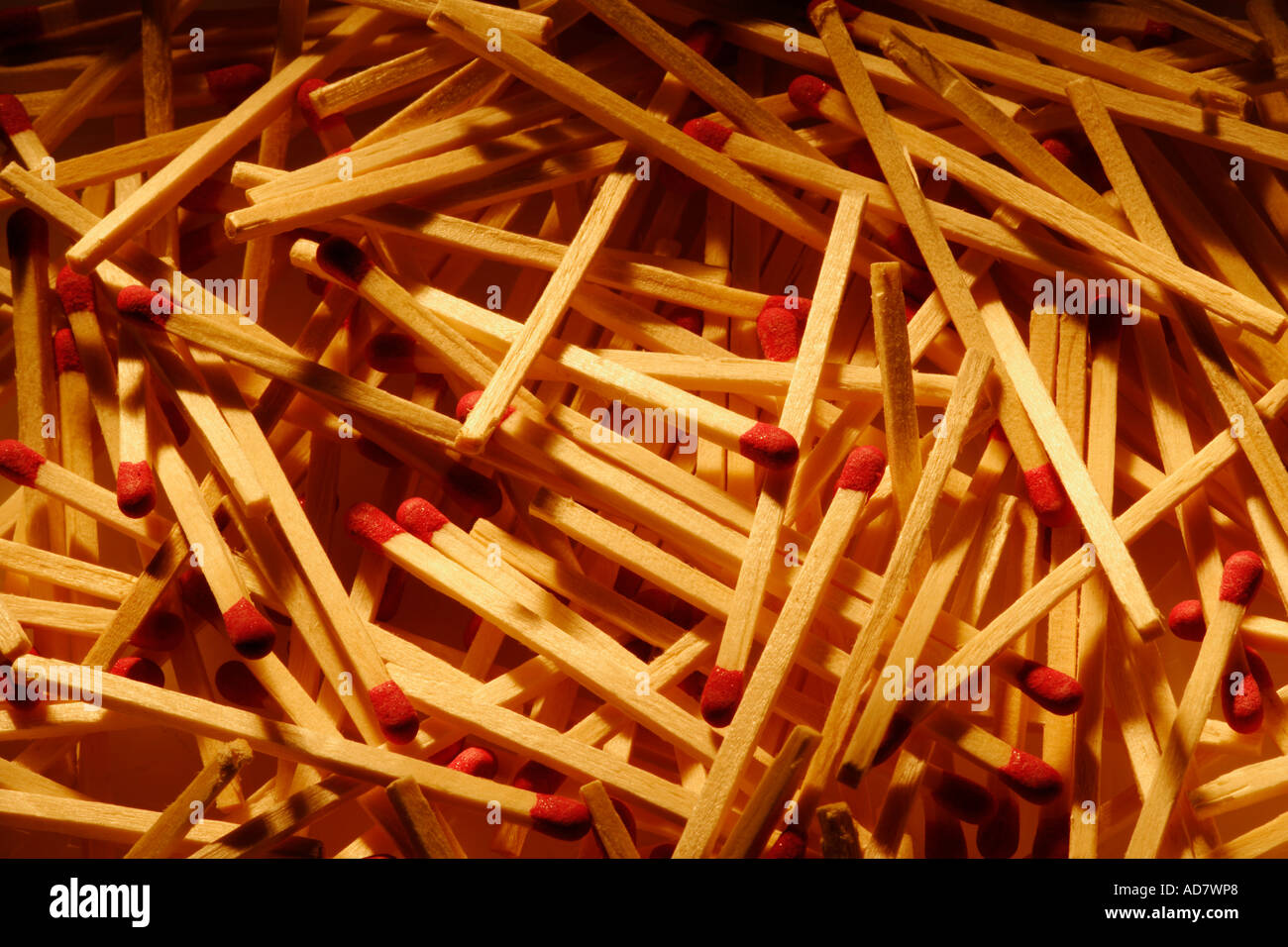 Pile of matches Stock Photo - Alamy