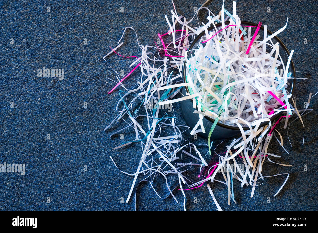 Piles of shredded paper Stock Photo - Alamy