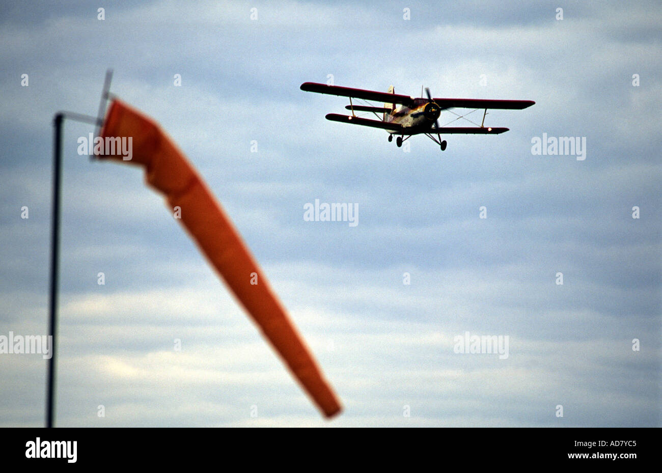 Antonov AN-2, the worlds largest single-engine biplane taking off from ...