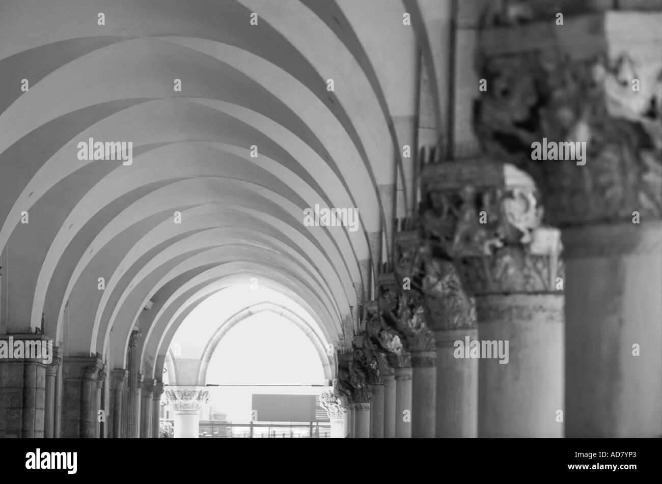 Colonnade of Ducal Palace Stock Photo - Alamy