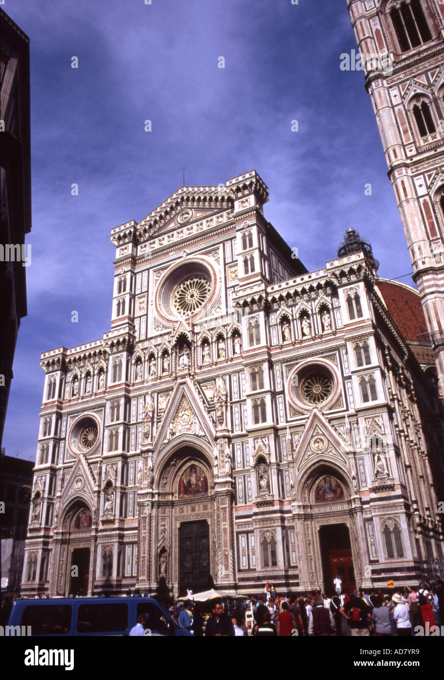 Front facade of Cattedrale di Santa Maria del Fiore Stock Photo - Alamy
