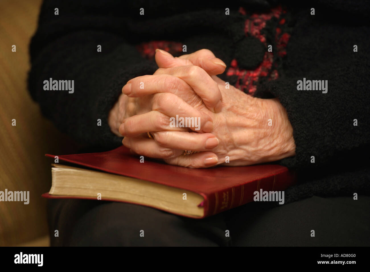 Women hands prayer bible hi-res stock photography and images - Alamy