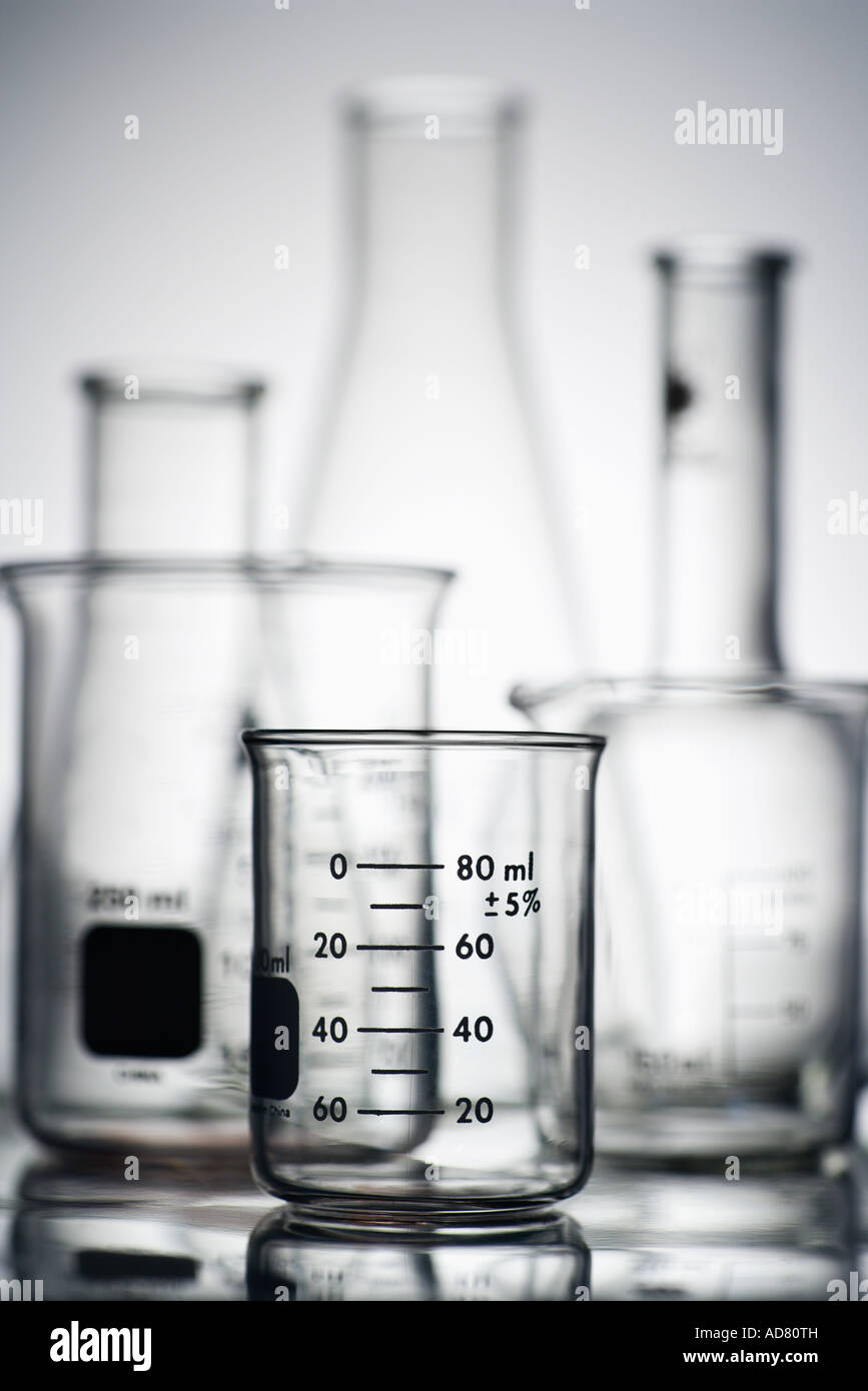 Glass science containers Stock Photo - Alamy