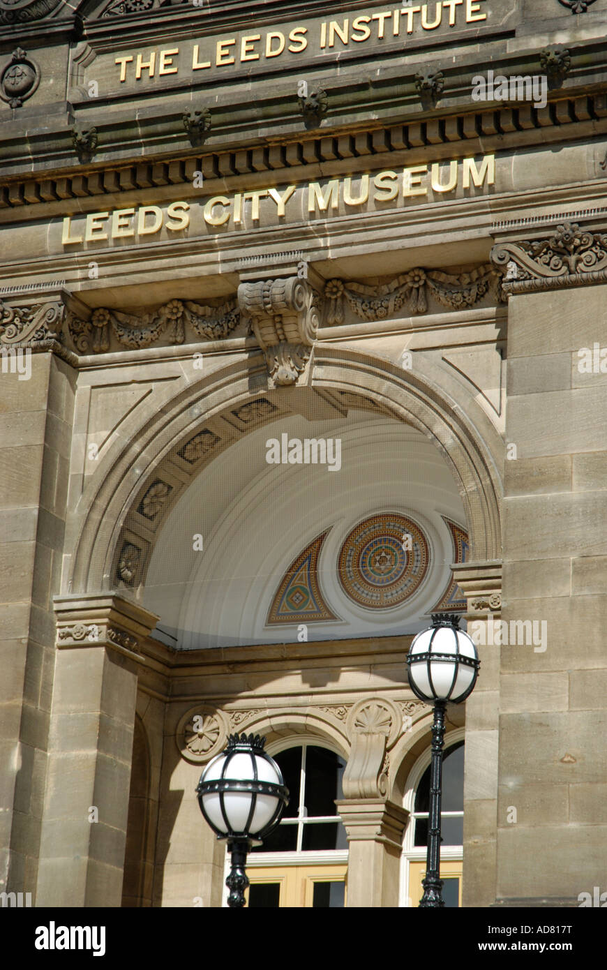 Close up of exterior of the Leeds City Museum formerly the Leeds ...
