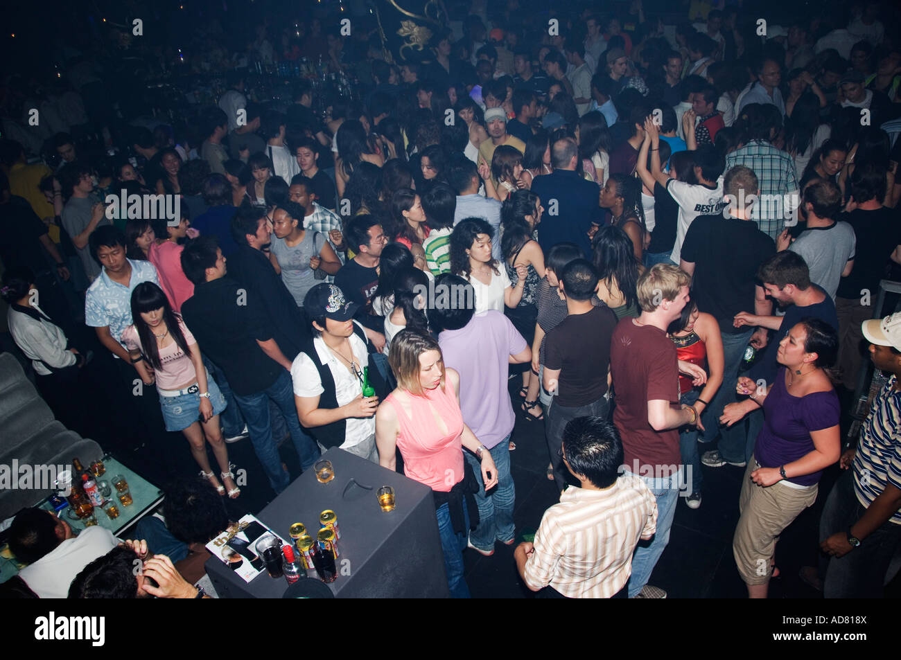 Beijing Club scene at Vics nightclub Sanlitun Beijing China Stock Photo ...