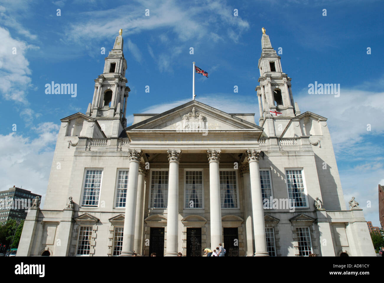 Exterior of Leeds Civic Hall West Yorkshire England Stock Photo - Alamy