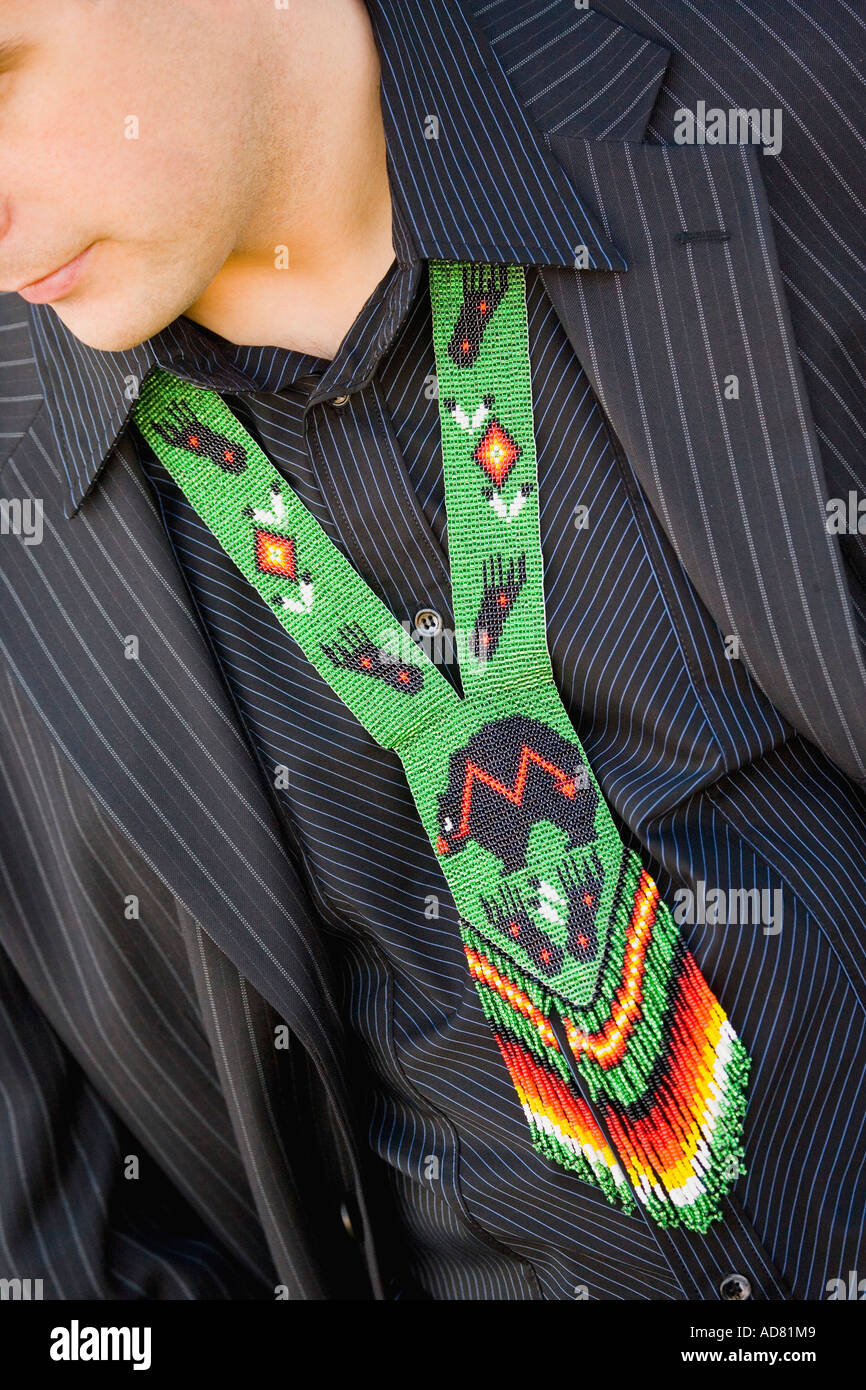 Aboriginal style tie Stock Photo - Alamy
