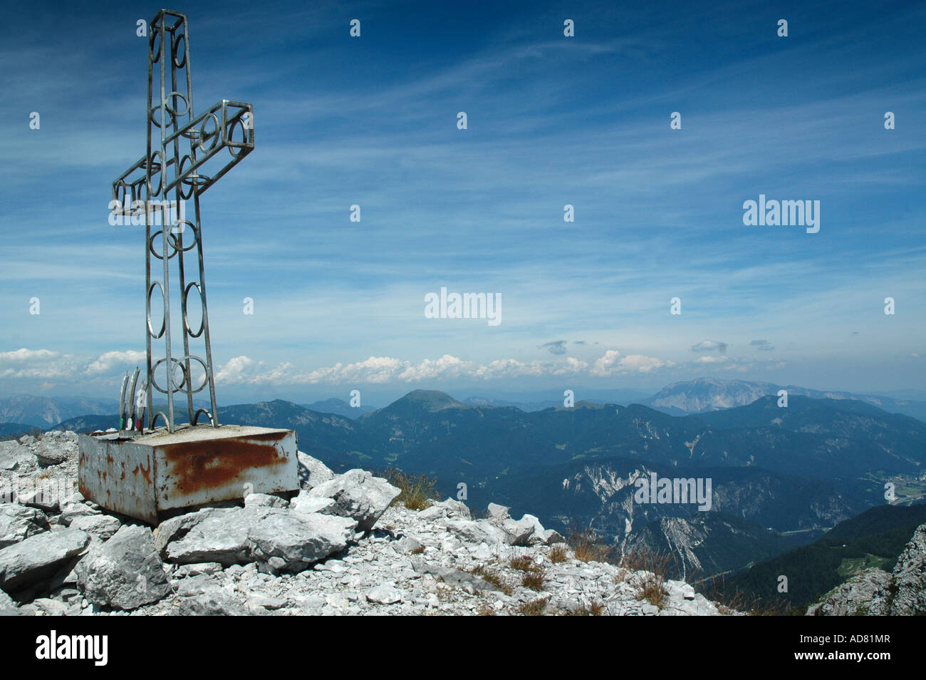 The peak of the Mount Due Pizzi Stock Photo - Alamy