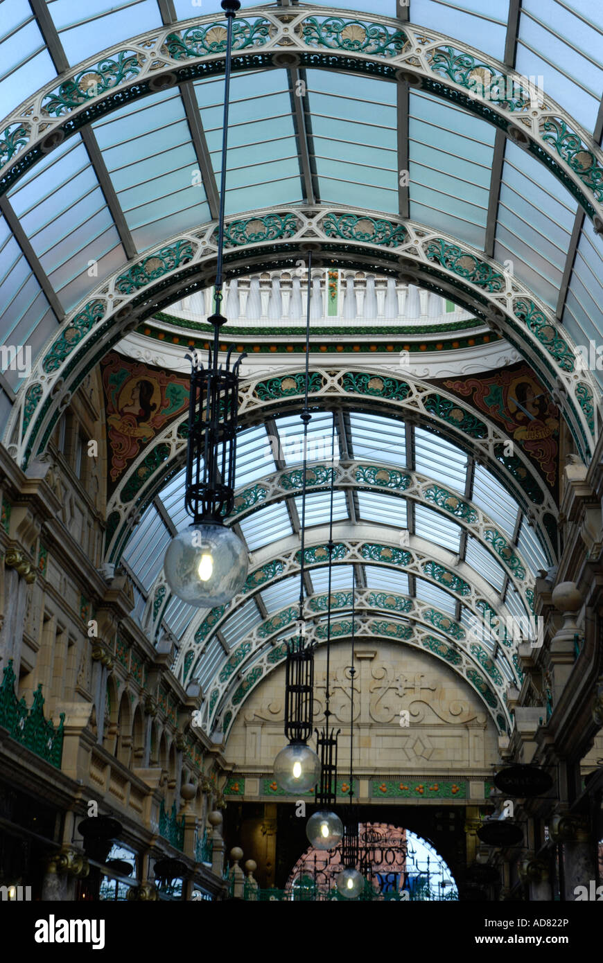 Interior of the Victoria Quarter County Arcade Leeds West Yorkshire ...