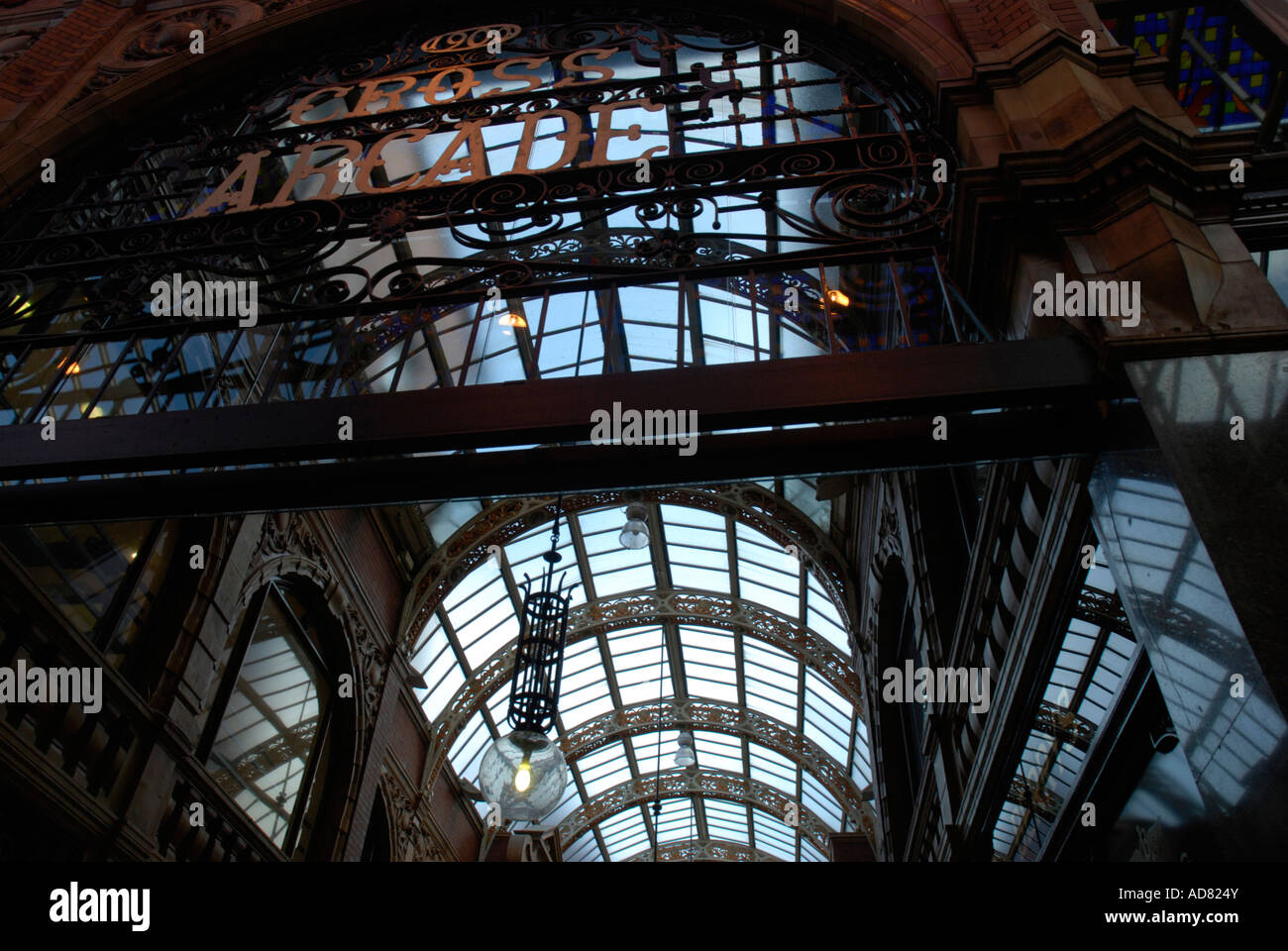 Victoria Quarter Cross Arcade Leeds West Yorkshire England Stock Photo ...