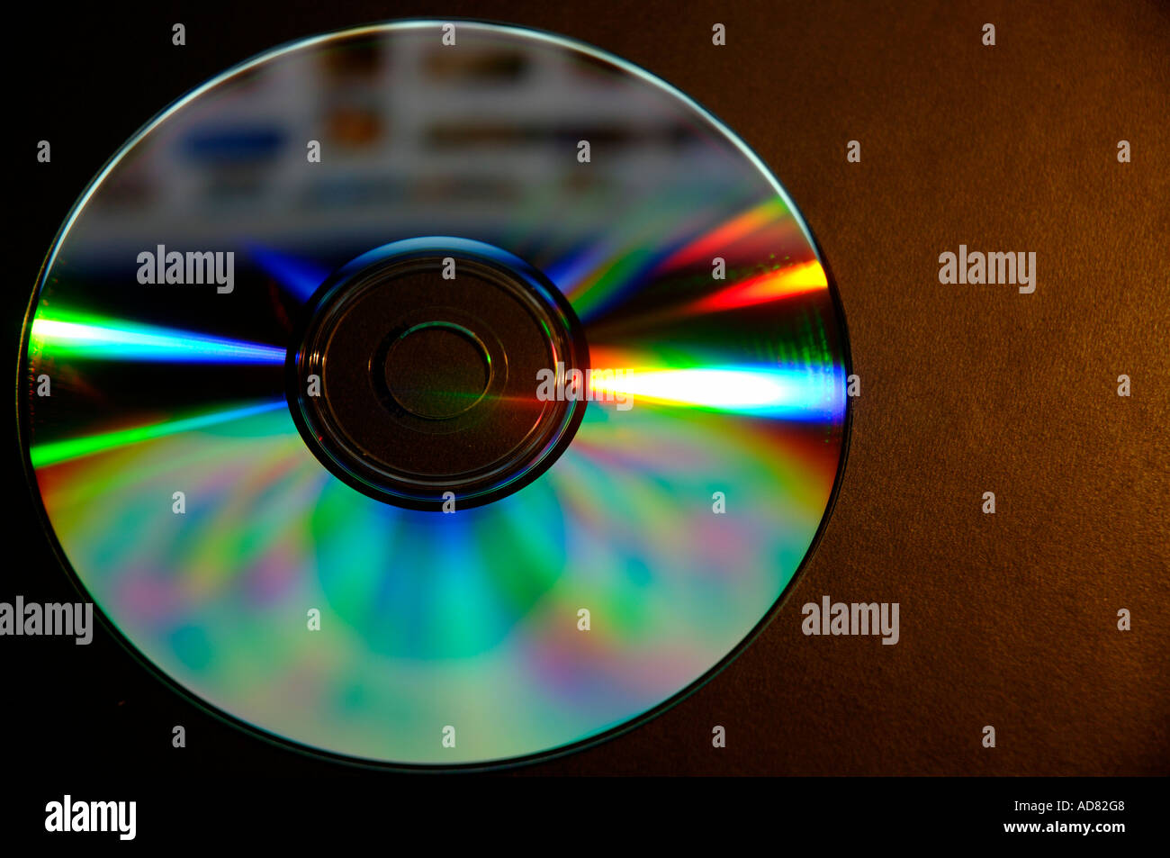 Closeup of a CD Stock Photo - Alamy