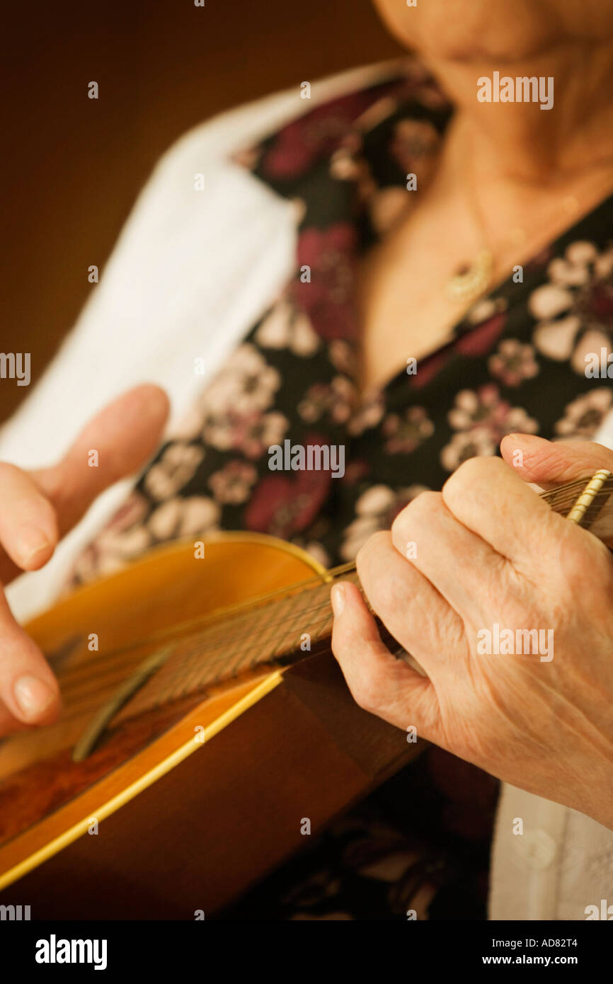 Woman with mandolin hi-res stock photography and images - Alamy