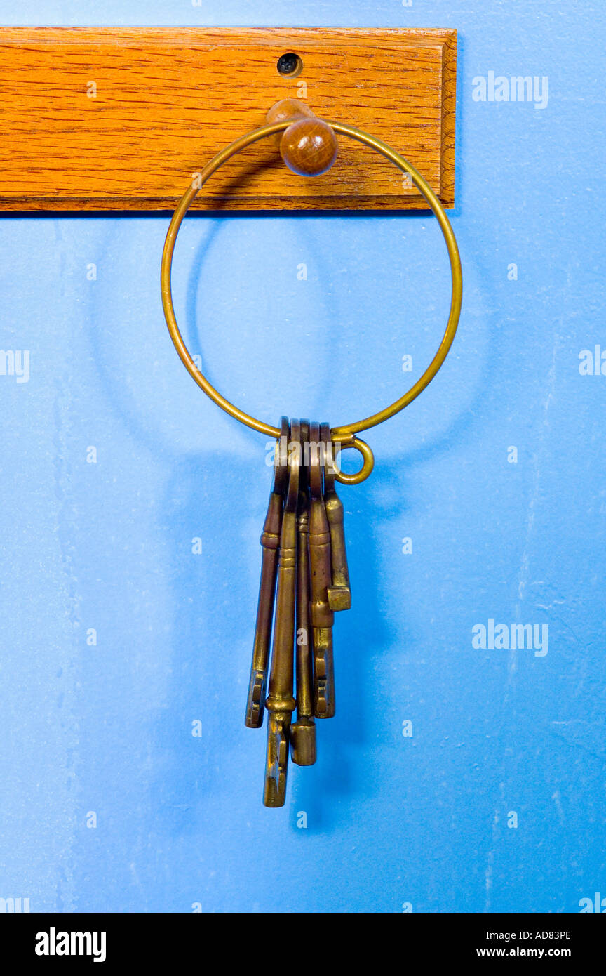 Skeleton keys on ring Stock Photo - Alamy