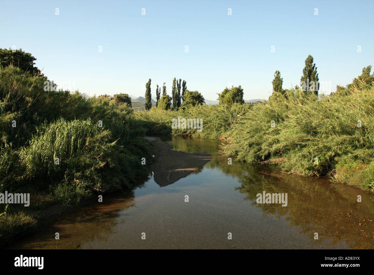 The river just outside of Platanias, Crete, Greece Stock Photo - Alamy