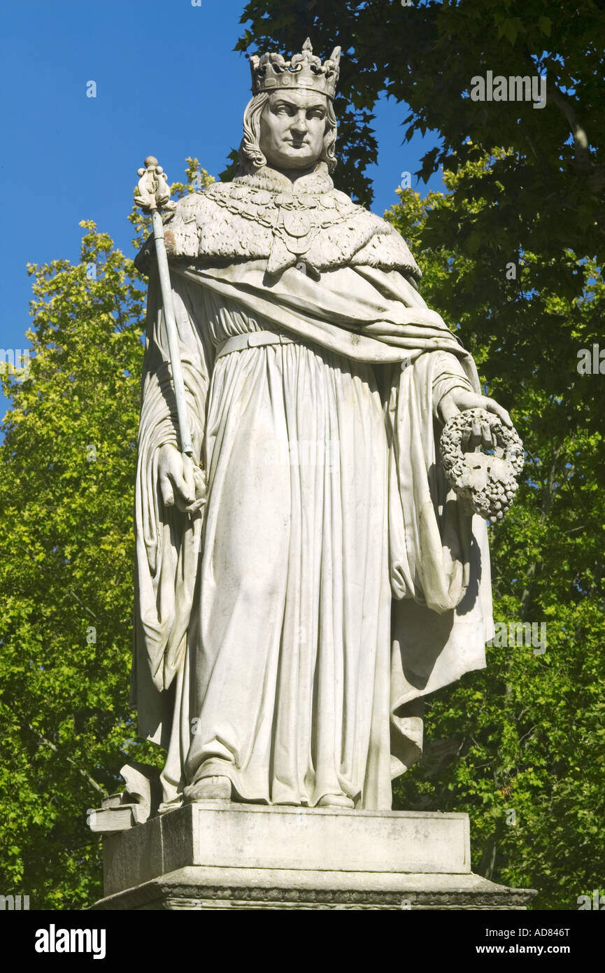 King Rene - Cours Mirabeau - Aix en Provence - France Stock Photo - Alamy