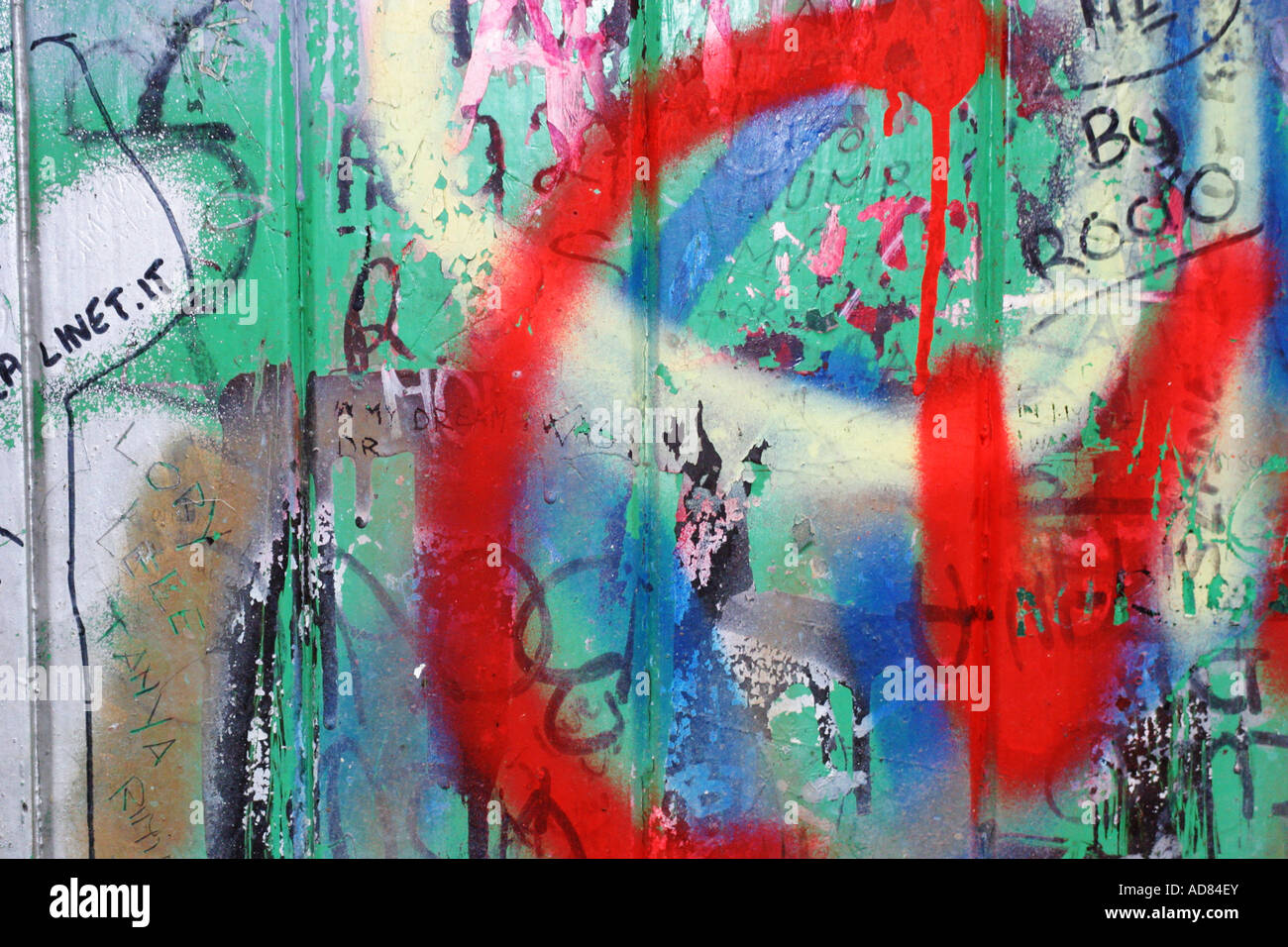 Graffiti is street art spray painting Stock Photo - Alamy